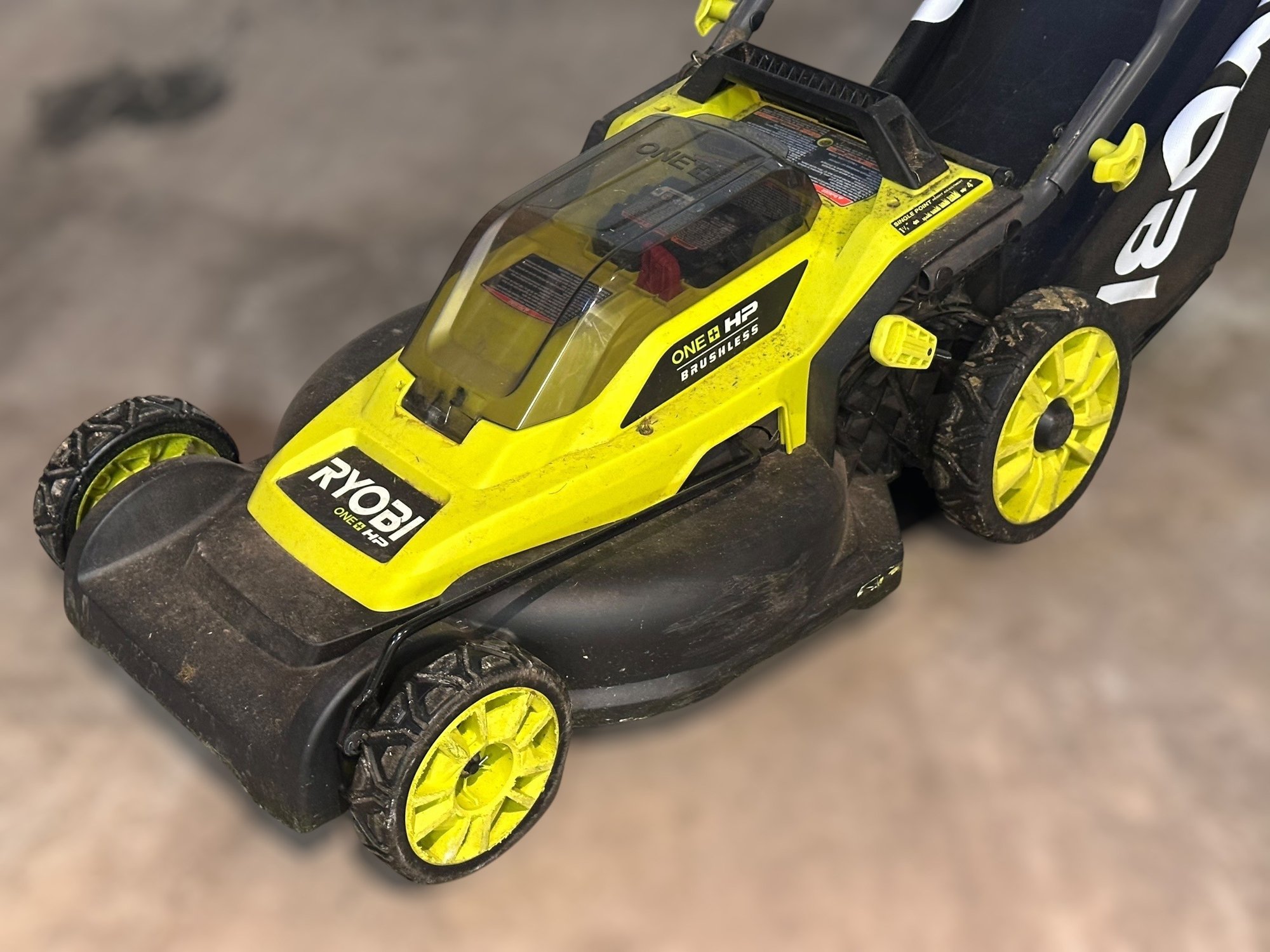 Ryobi One Plus Brushless Lawn Mower W/ 2 Batteries & Charger #30750 ...