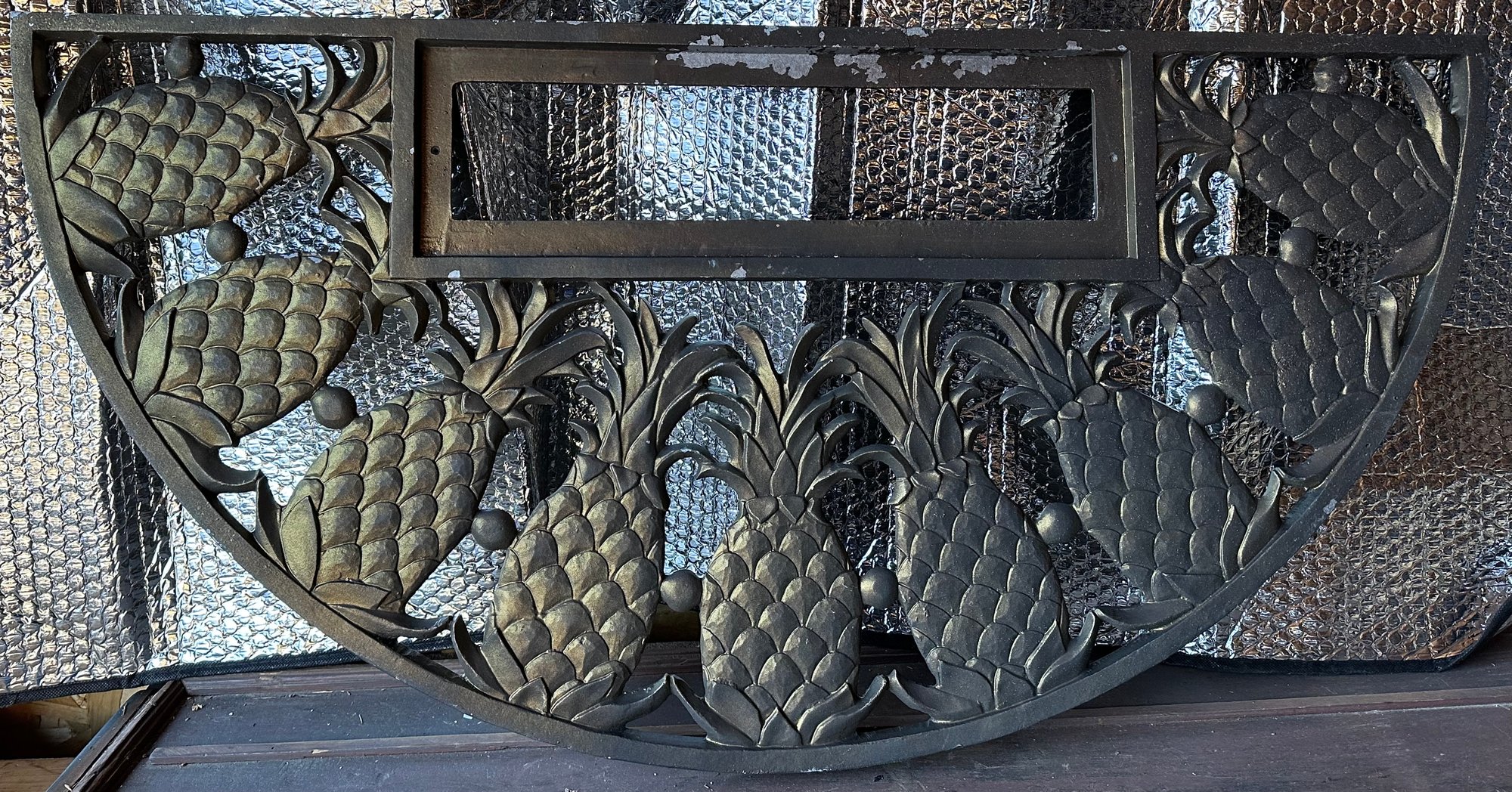 Heavy Metal Half-moon Decorative Signage Form #2449 | Auctionninja.com