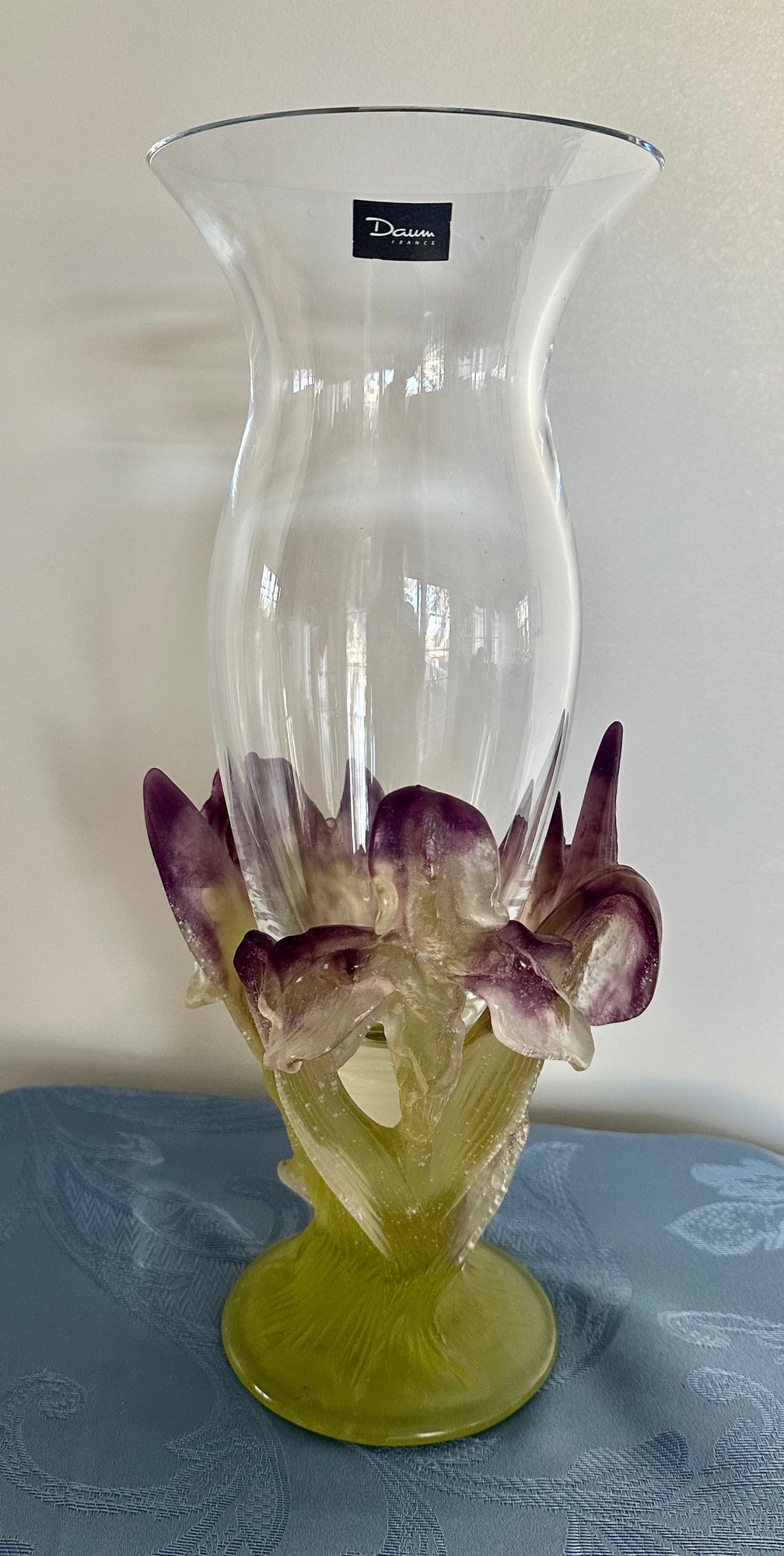 Stunning French DAUM Art Glass Vase #2340 | Auctionninja.com