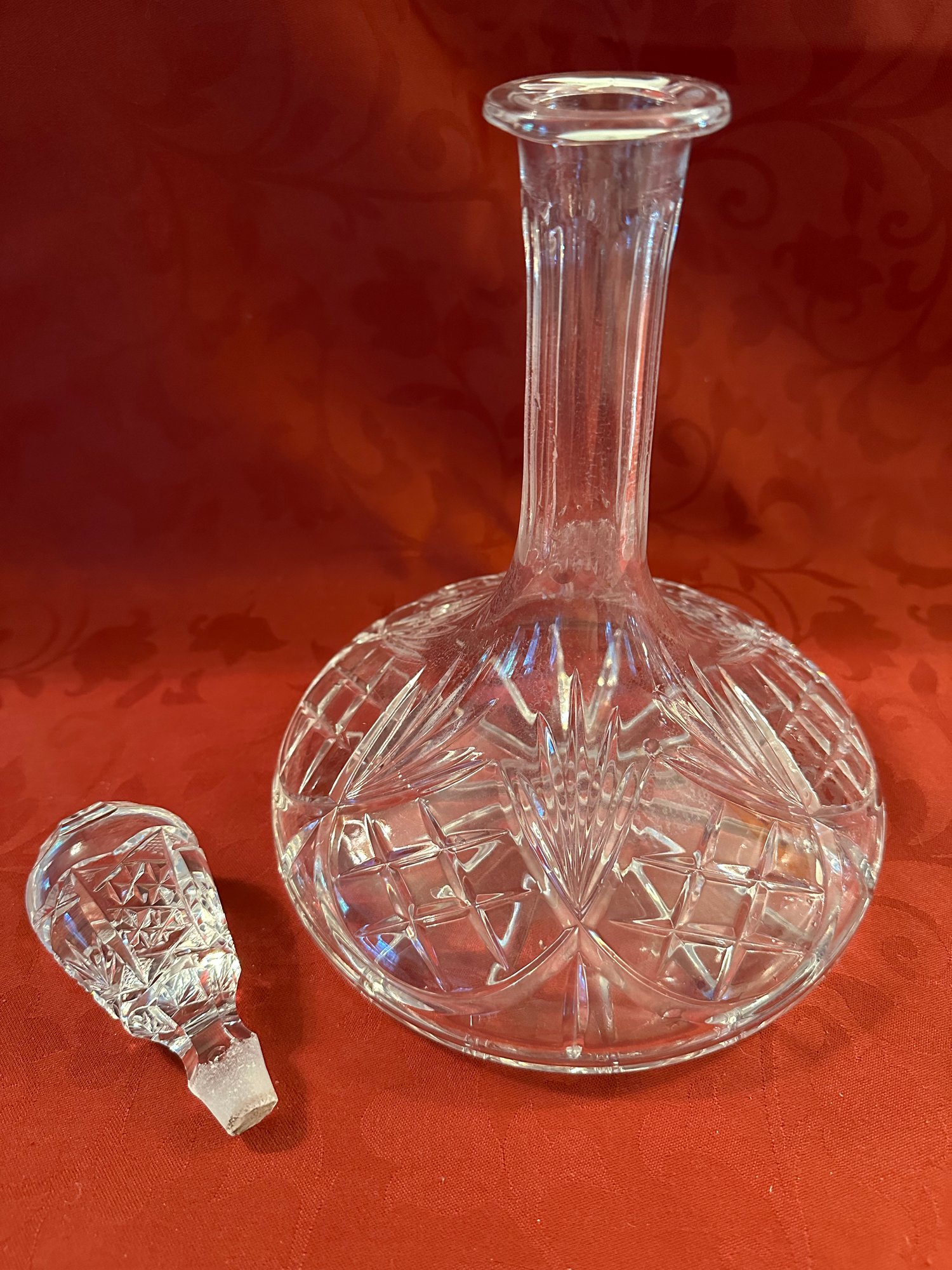 Crystal Wine Carafe W/stopper #2000 | Auctionninja.com