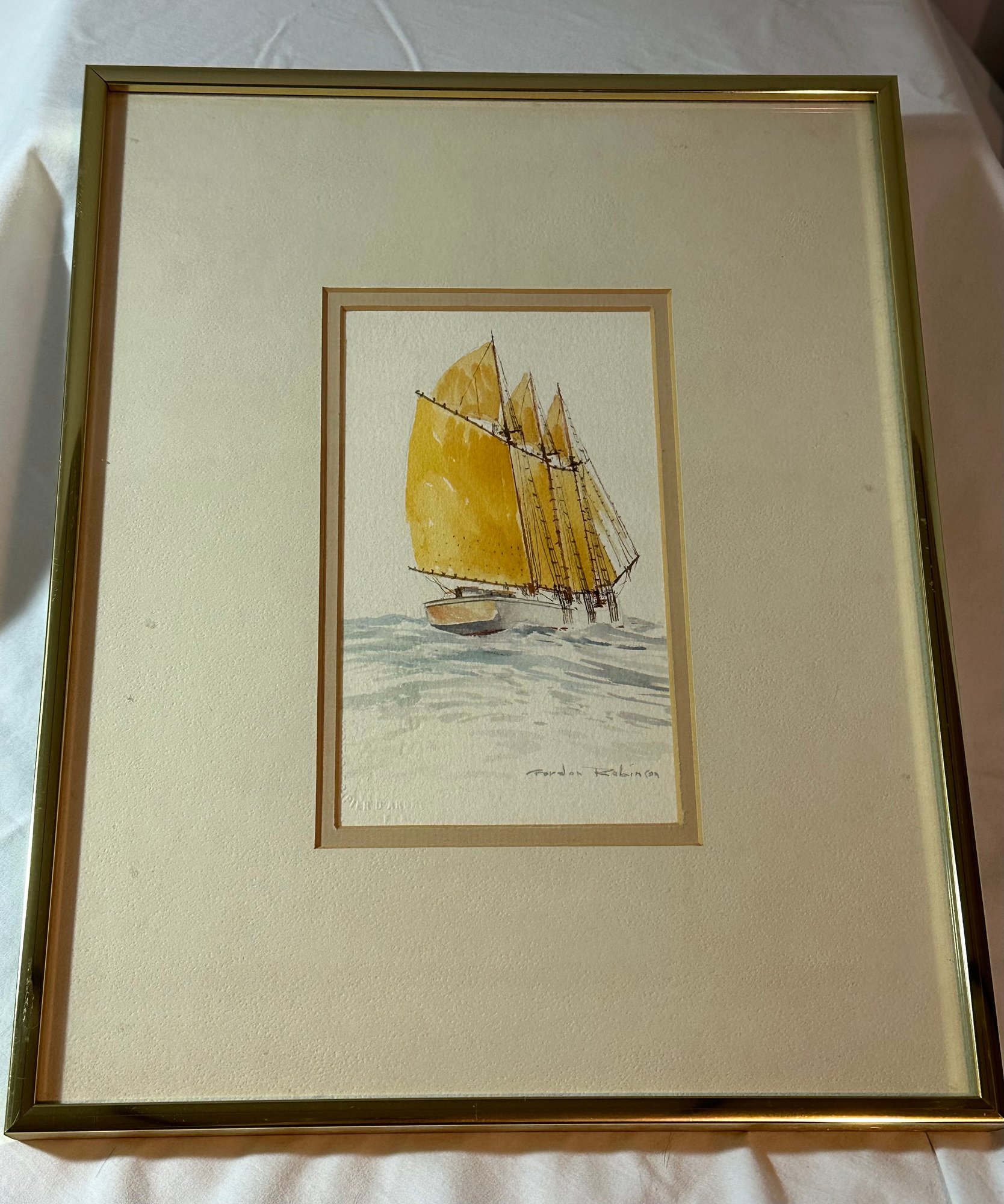 Framed And Signed Painting By Maine Artist Gordon Robinson #3171 ...
