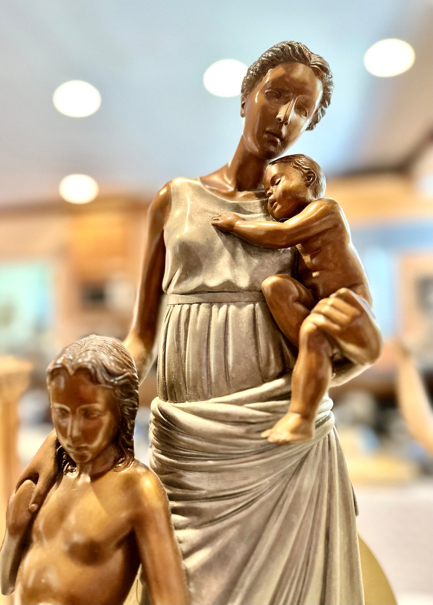 Limited Edition Bronze Sculpture By Felix De Weldon - "Maternity" #2896 ...