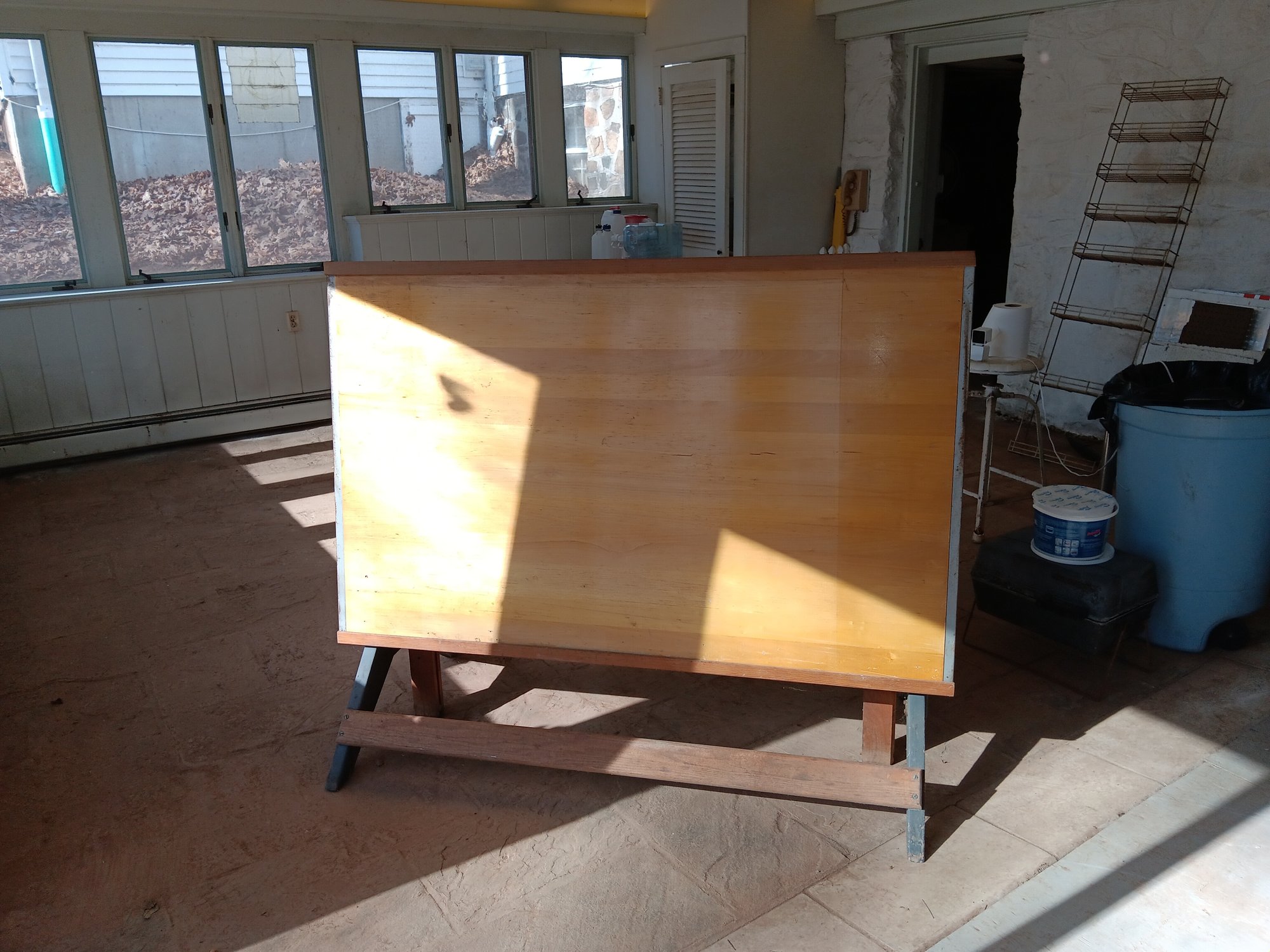 May Line Drafting Table 60"w X 32" Flat X 38.5" D #3009 | Auctionninja.com