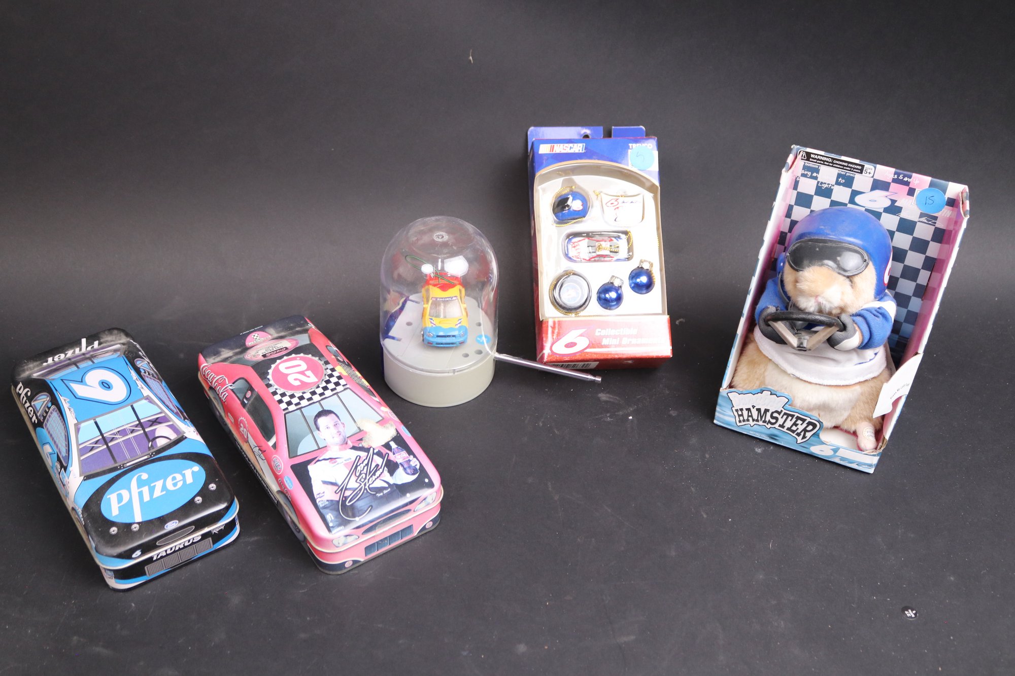 NASCAR Racing Collectibles Lot Mark Martin Pfizer Tin, Tony Stewart ...