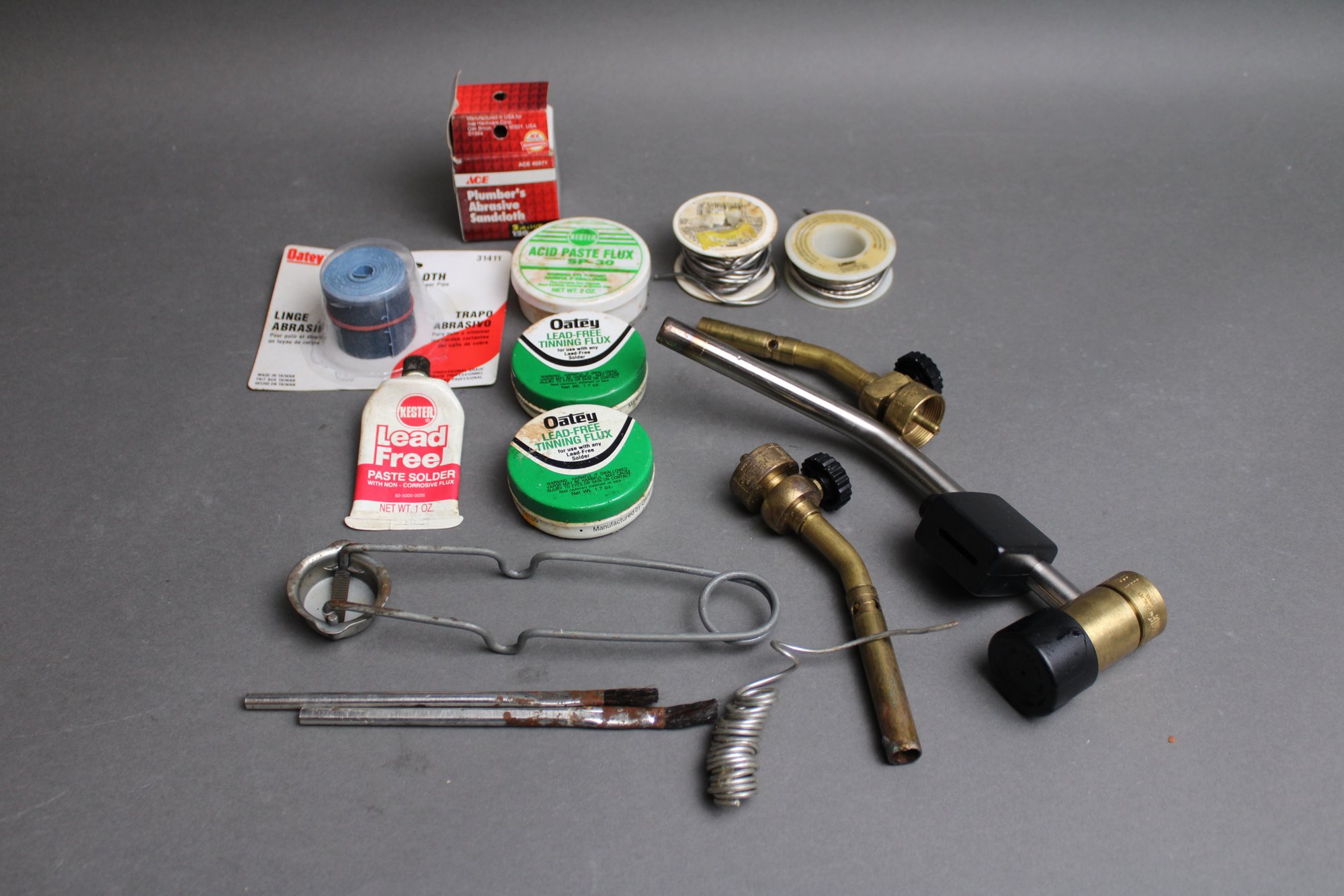 Plumbing And Soldering Tool Set With Flux, Torches, And Accessories DIY ...