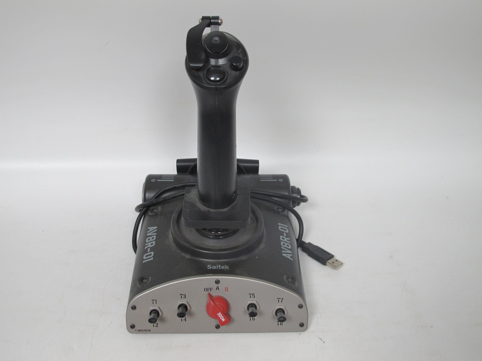 Saitek AV8R-01 USB PC Dual Throttle Flight Sim Joystick High Precision ...