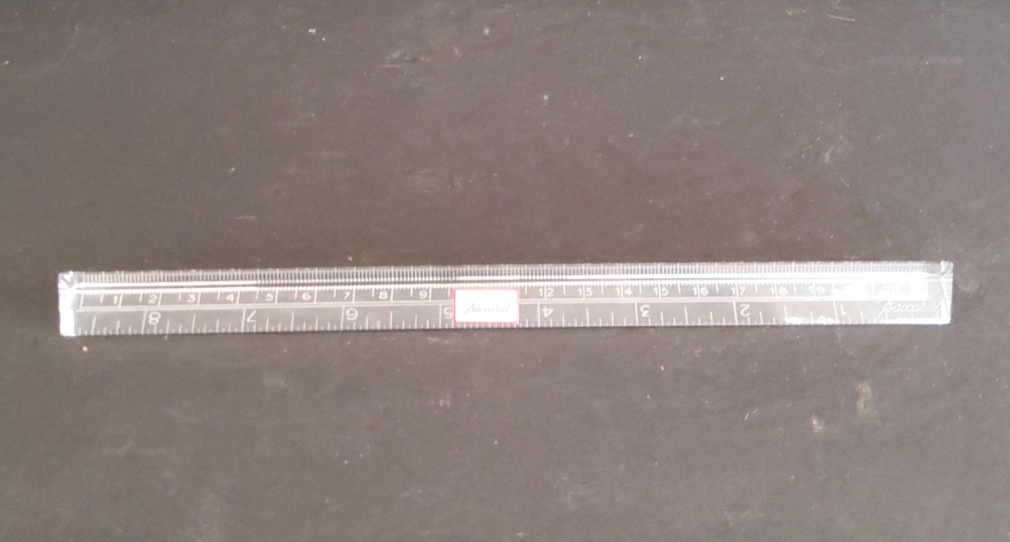 Rare Baccarat Promotional Glass Ruler #3802 | Auctionninja.com