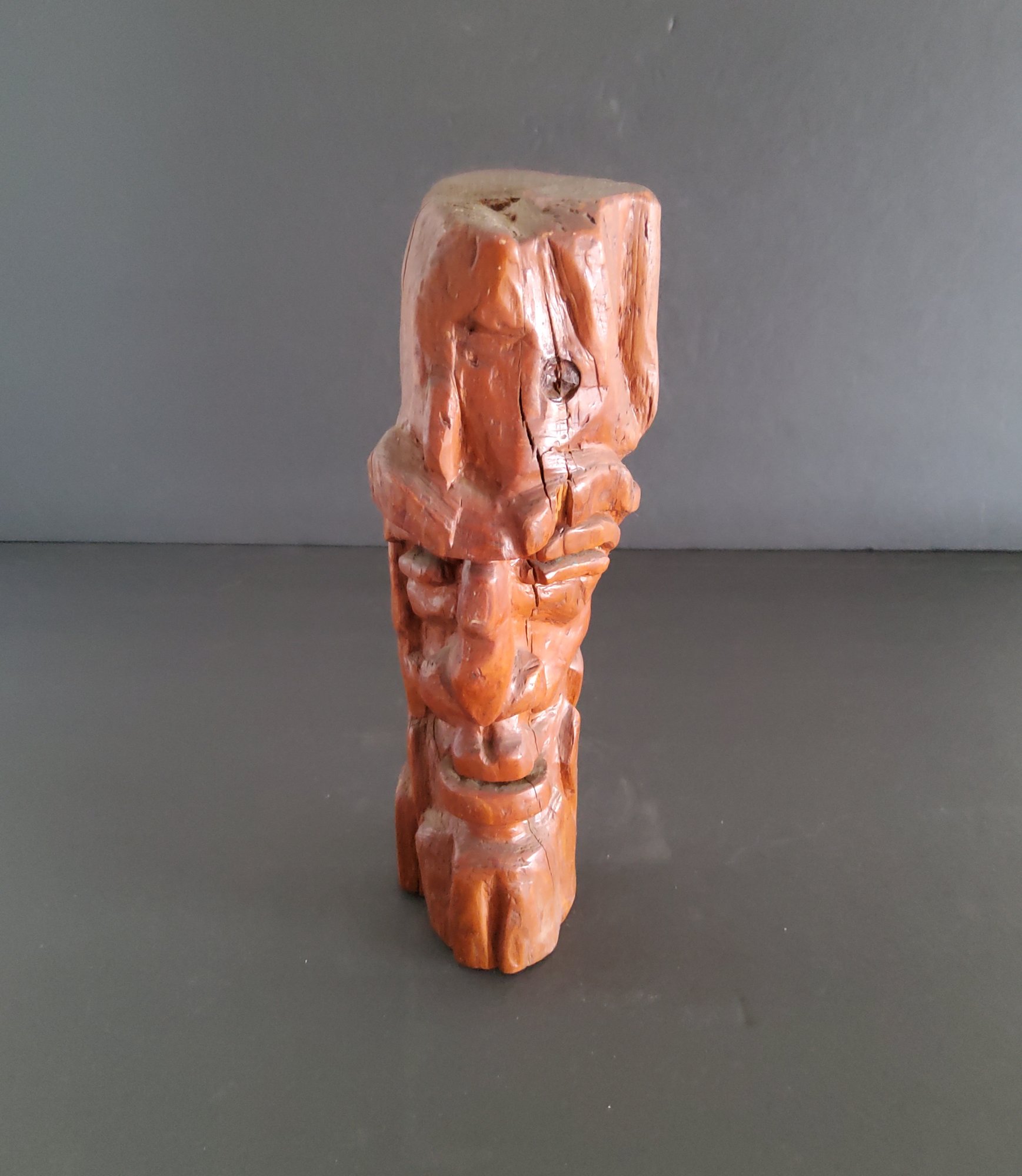Vintage Tiki Wood Carved Statue #4006 | Auctionninja.com