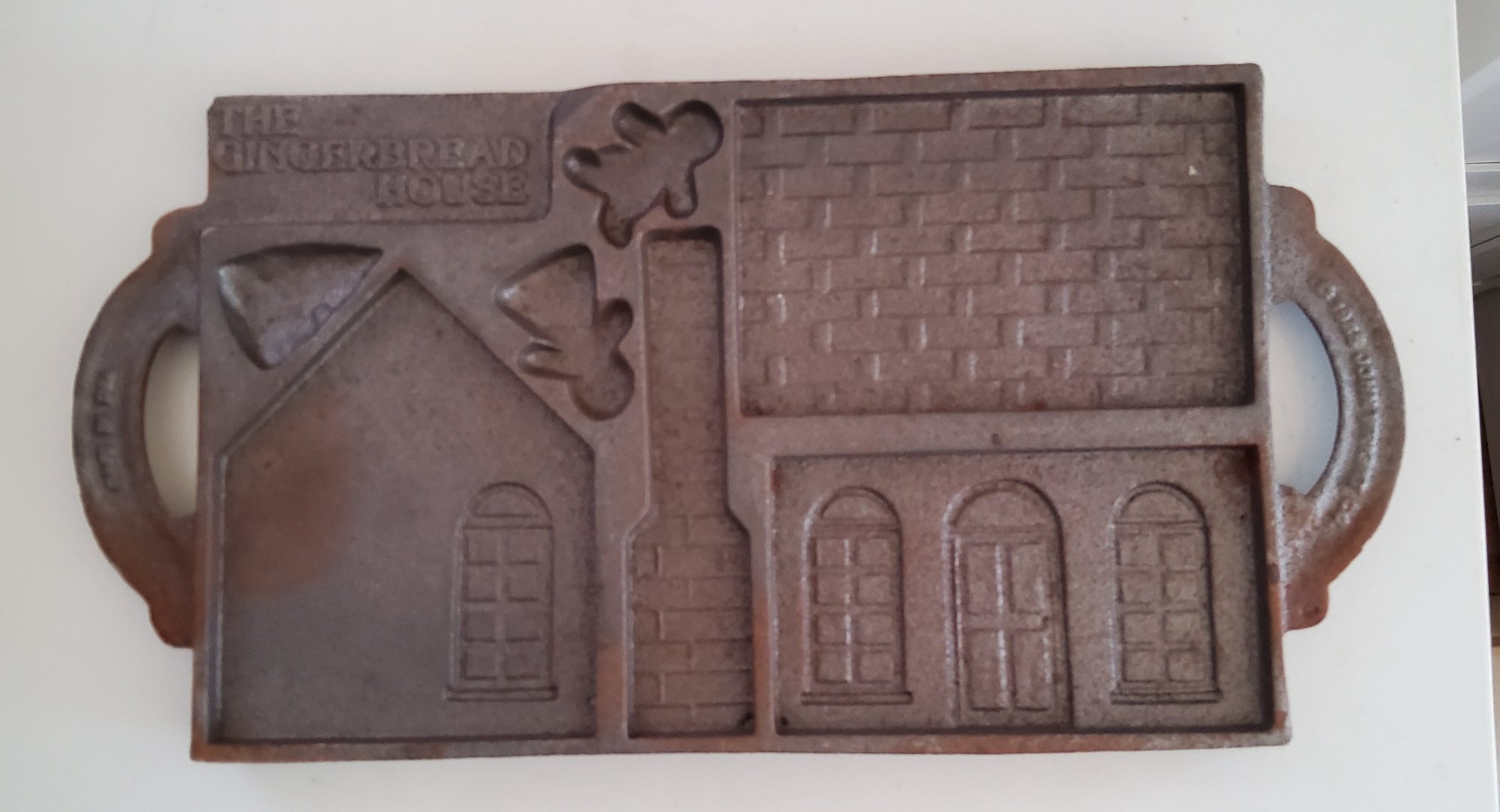Vintage Cast Iron Mold For Making Gingerbread Houses "The Gingerbread ...