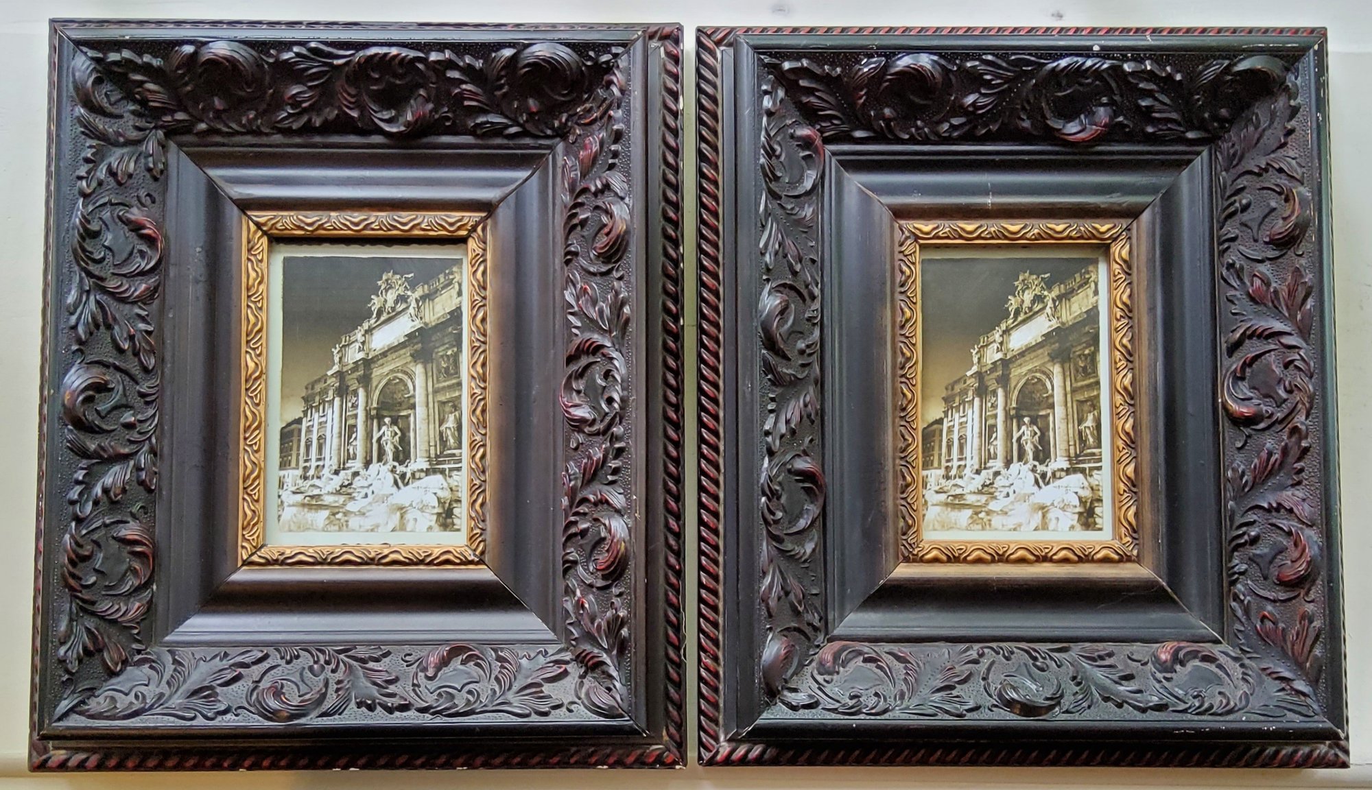 (SY83) 2 Heavy Ornate Old Town Frame Company ( Standing Or Wall Hanging ...
