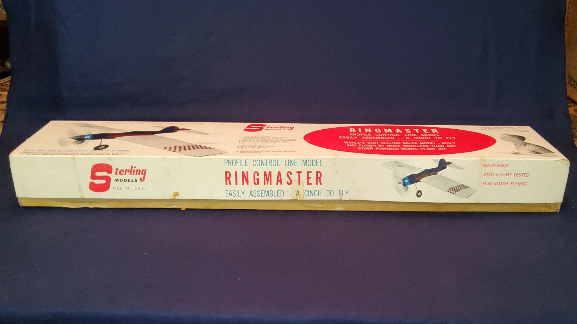 (B3) Vintage Sterling Models RINGMASTER Wood Models 42" Wingspan ...