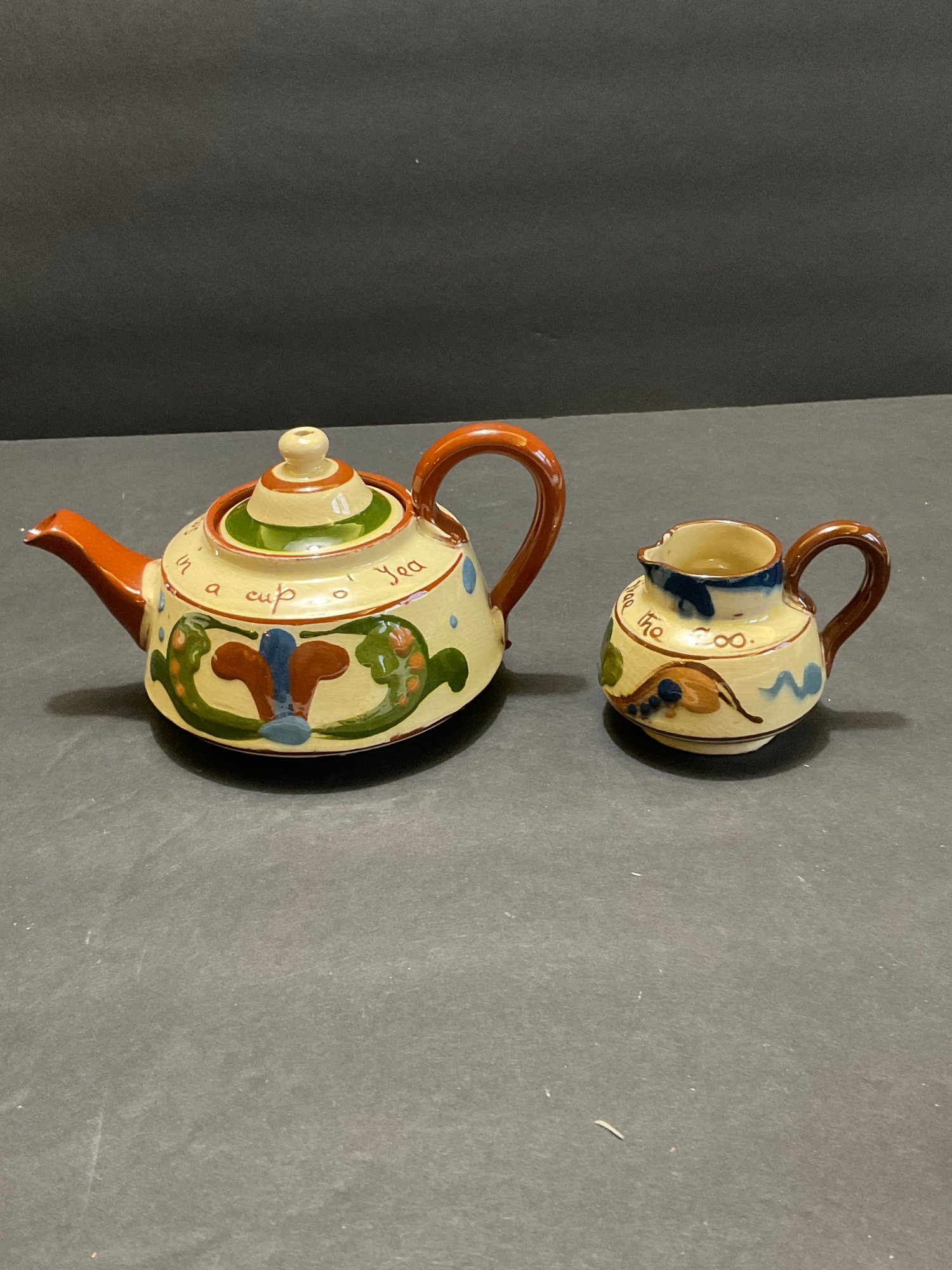 Set Of Two (2) Vintage Torquay Pottery England Devon Motto Ware Covered ...