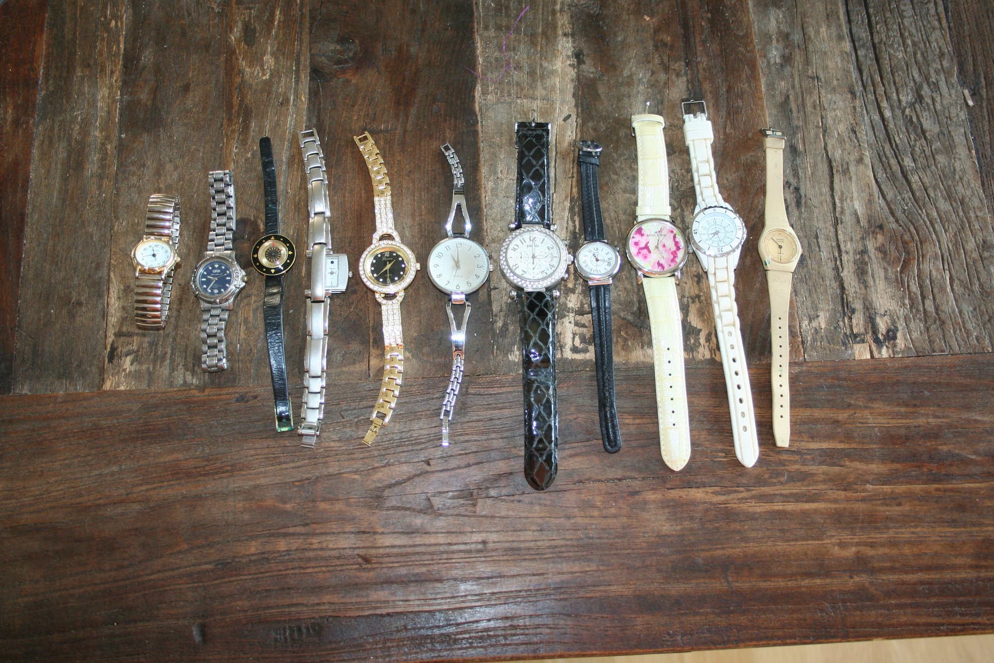 Lot Of Eleven (11) Miscellaneous Watches - Untested (Lot #1) #1491 ...