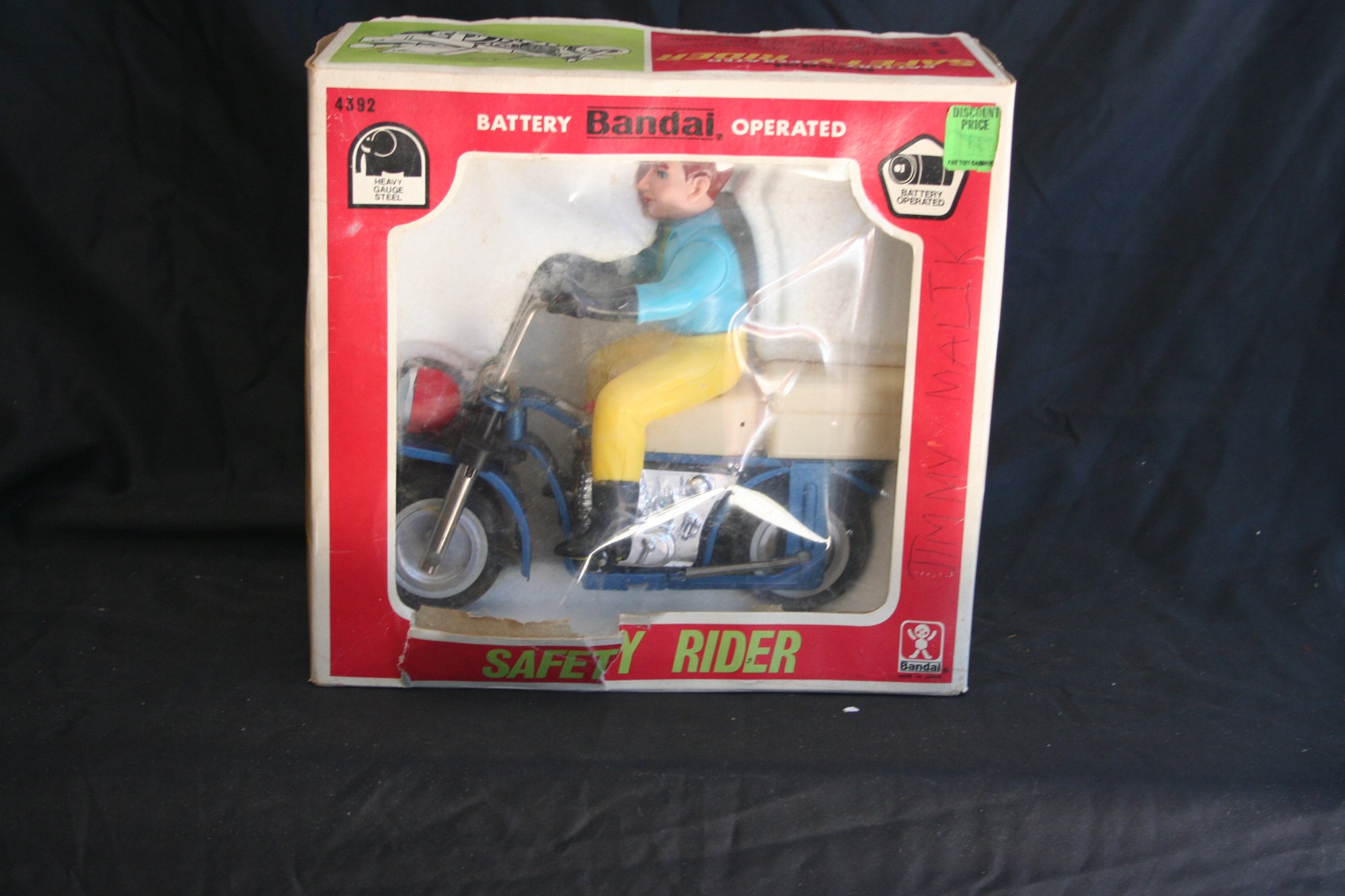 Bandai Toys Battery Operated Safety Rider Motorcycle W/Box #1650 ...