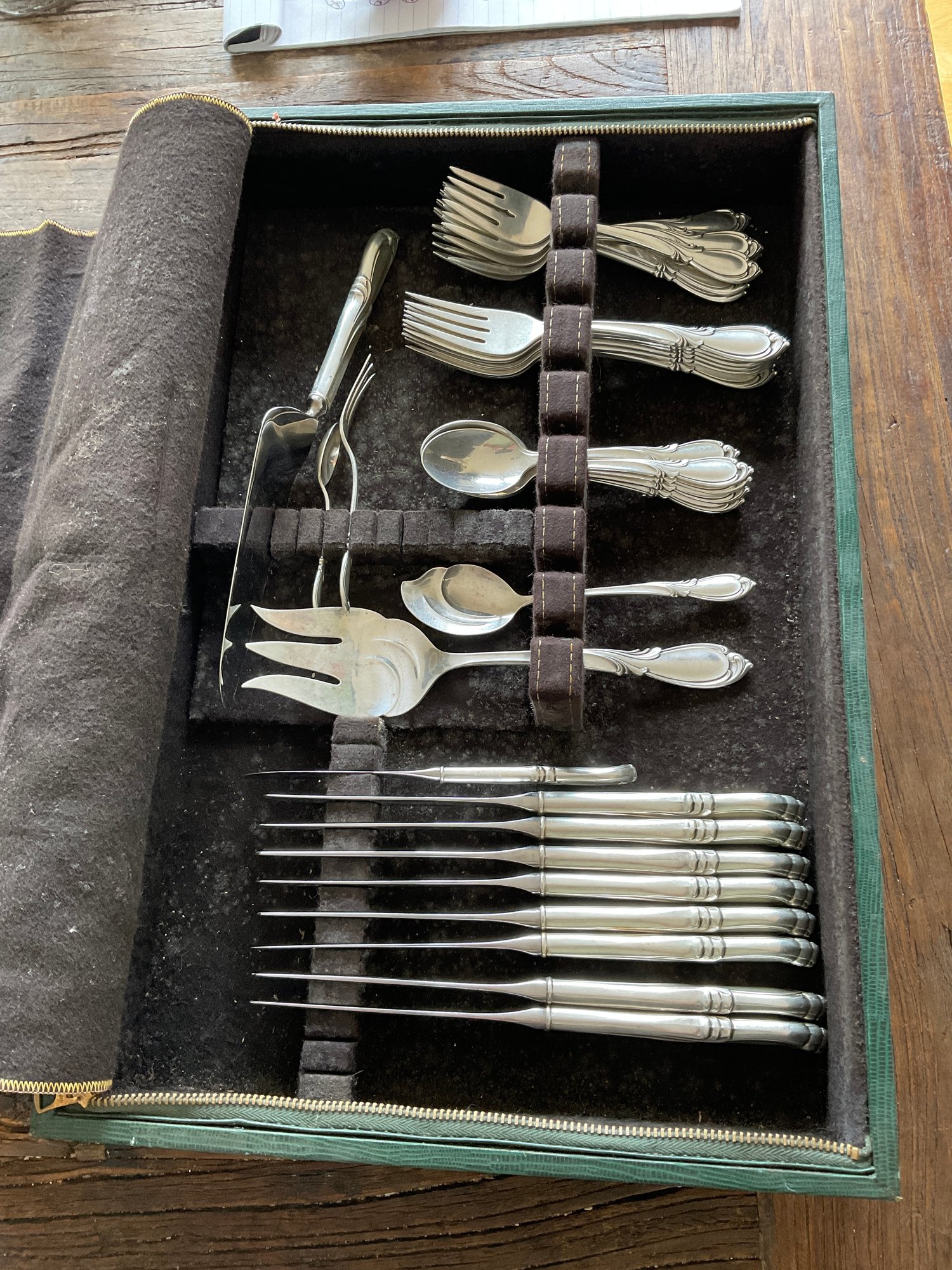 (JP034) International Sterling Silver "Rhapsody" Flatware Service For Eight 43.98 Troy Oz #5213 ...