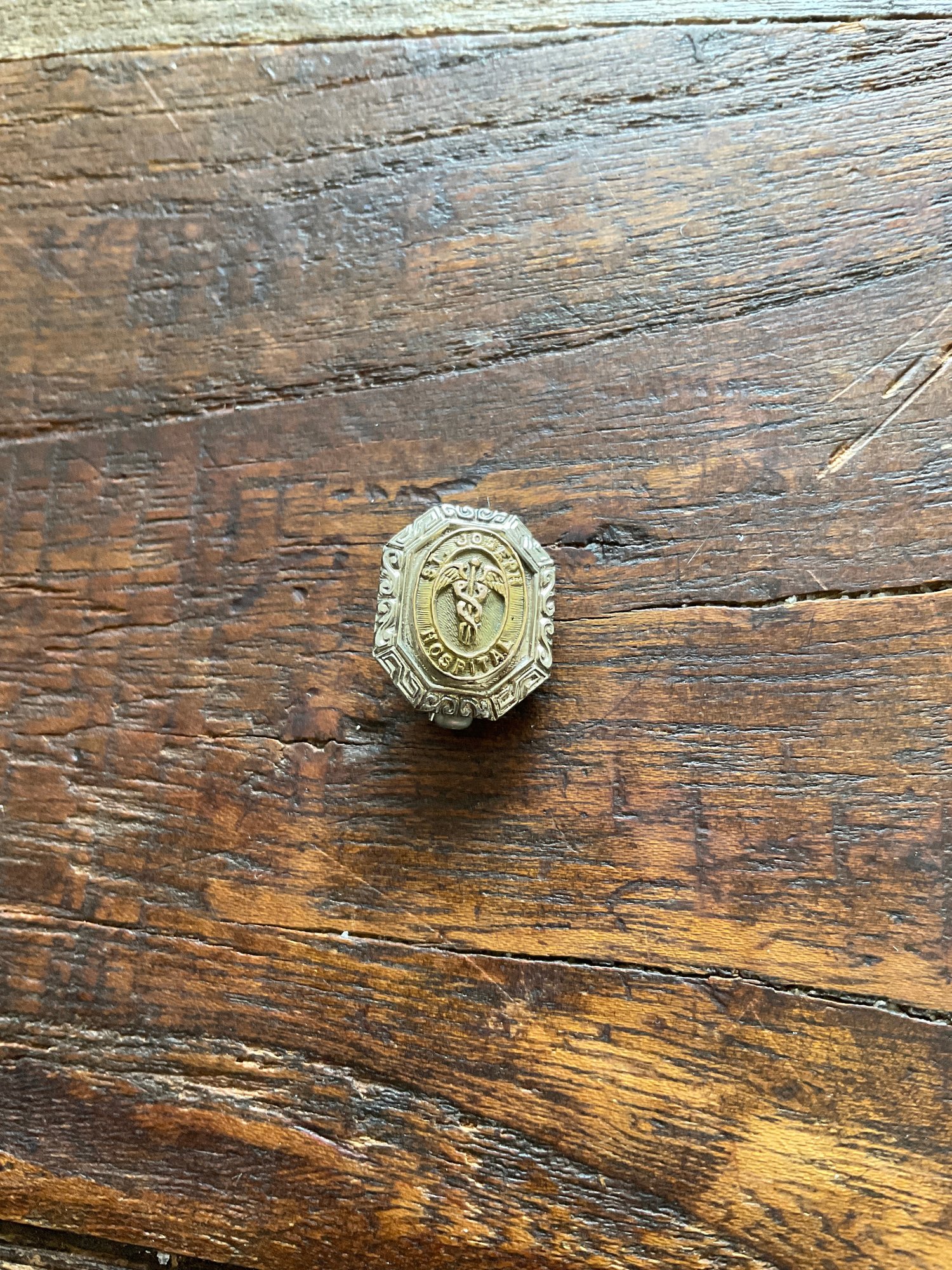 (JP012) 10 Kt Gold St Josephs Hospital Pin 1.8 Dwt #5191 | Auctionninja.com