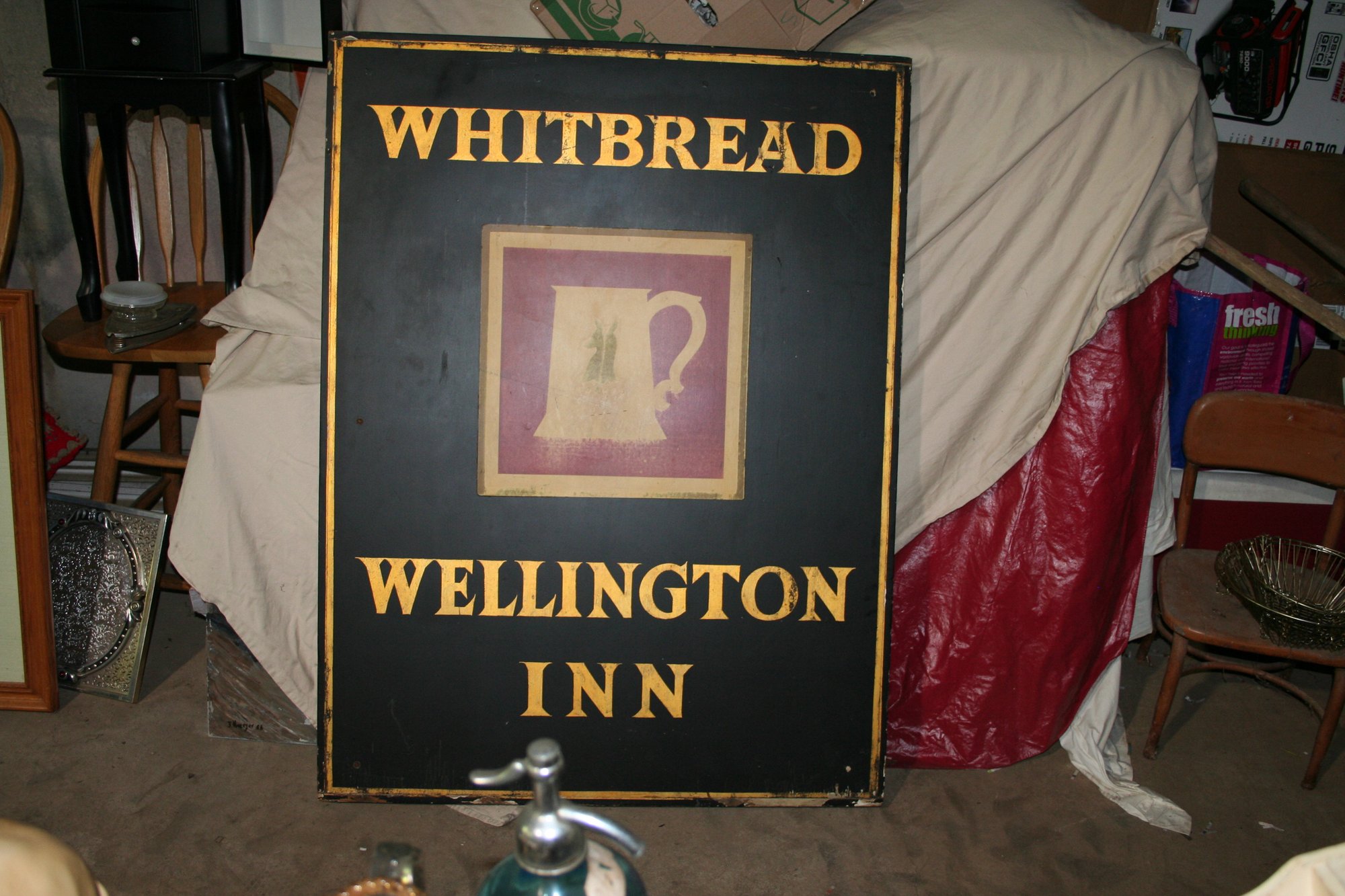 Large Vintage Wood "Whitbread Willington Inn" Trade Sign #1749 ...