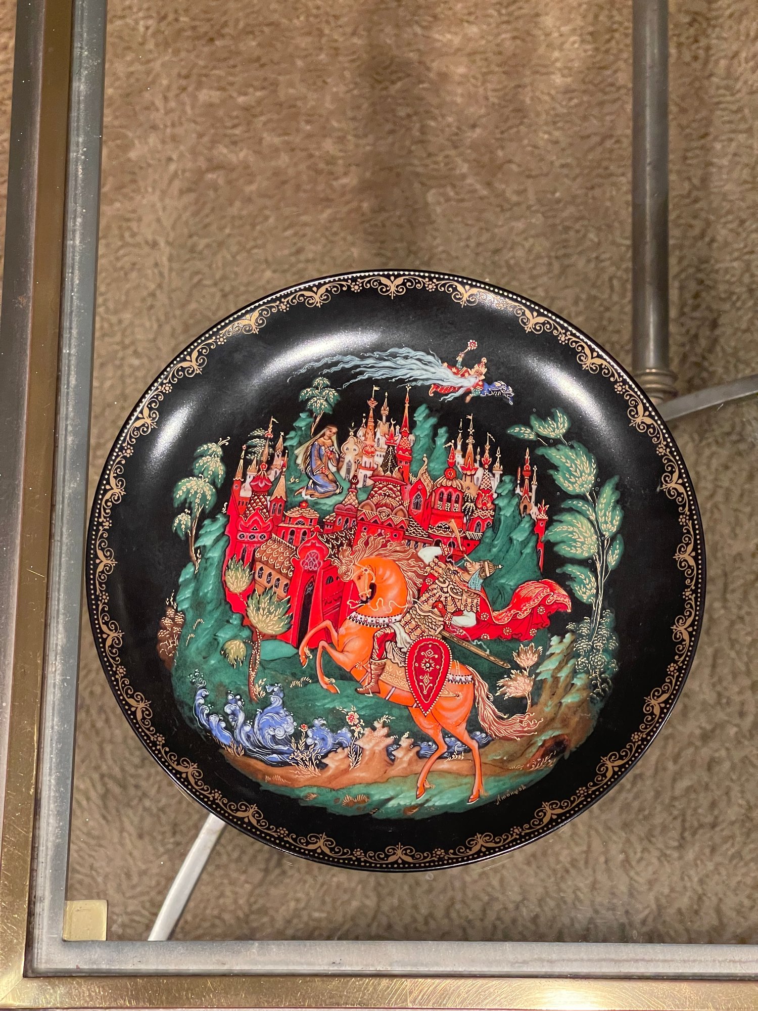 Vintage Russian Fairytale Plate #20372 | Auctionninja.com