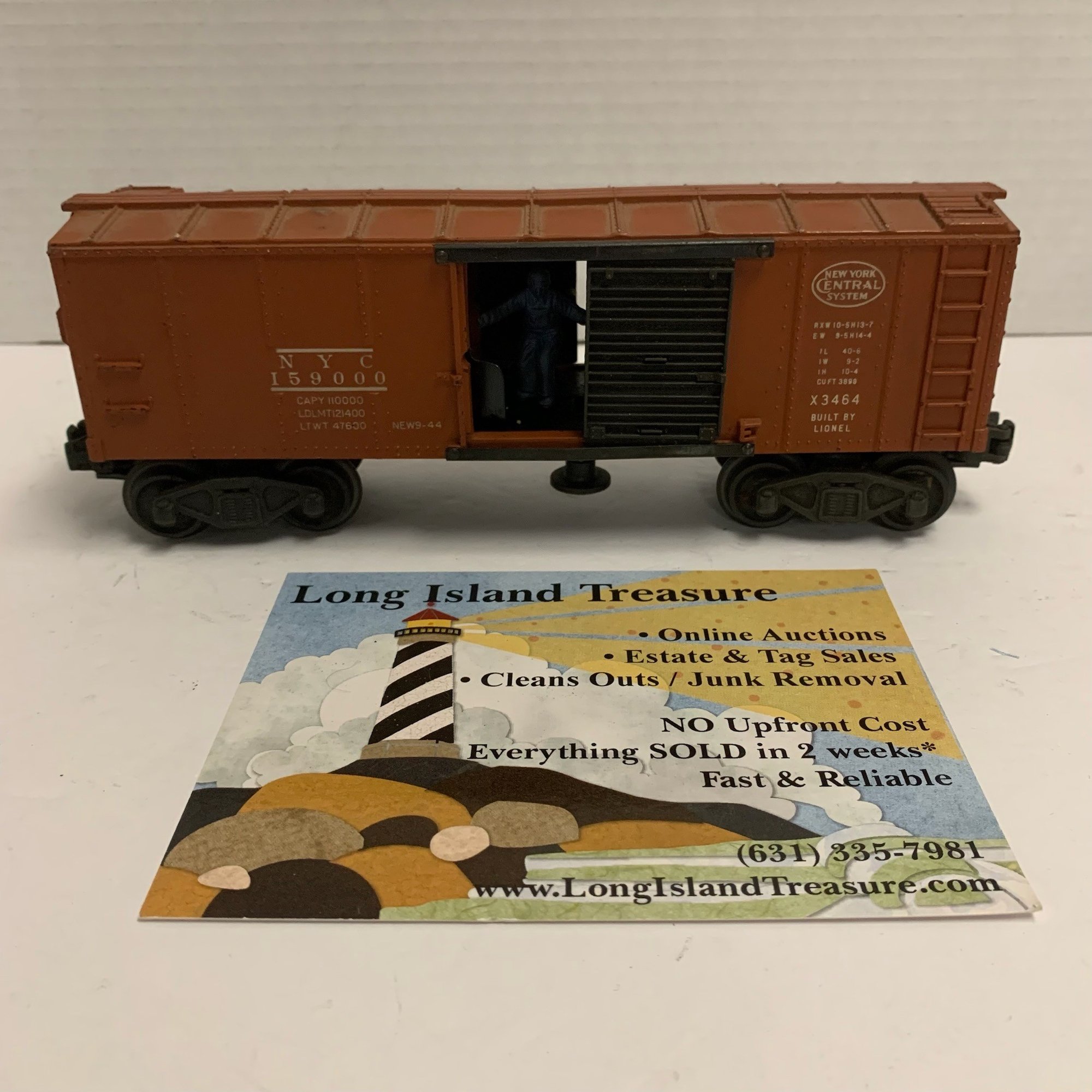 Lionel New York Central System Boxcar With The Number NYC 159000 #22873 ...