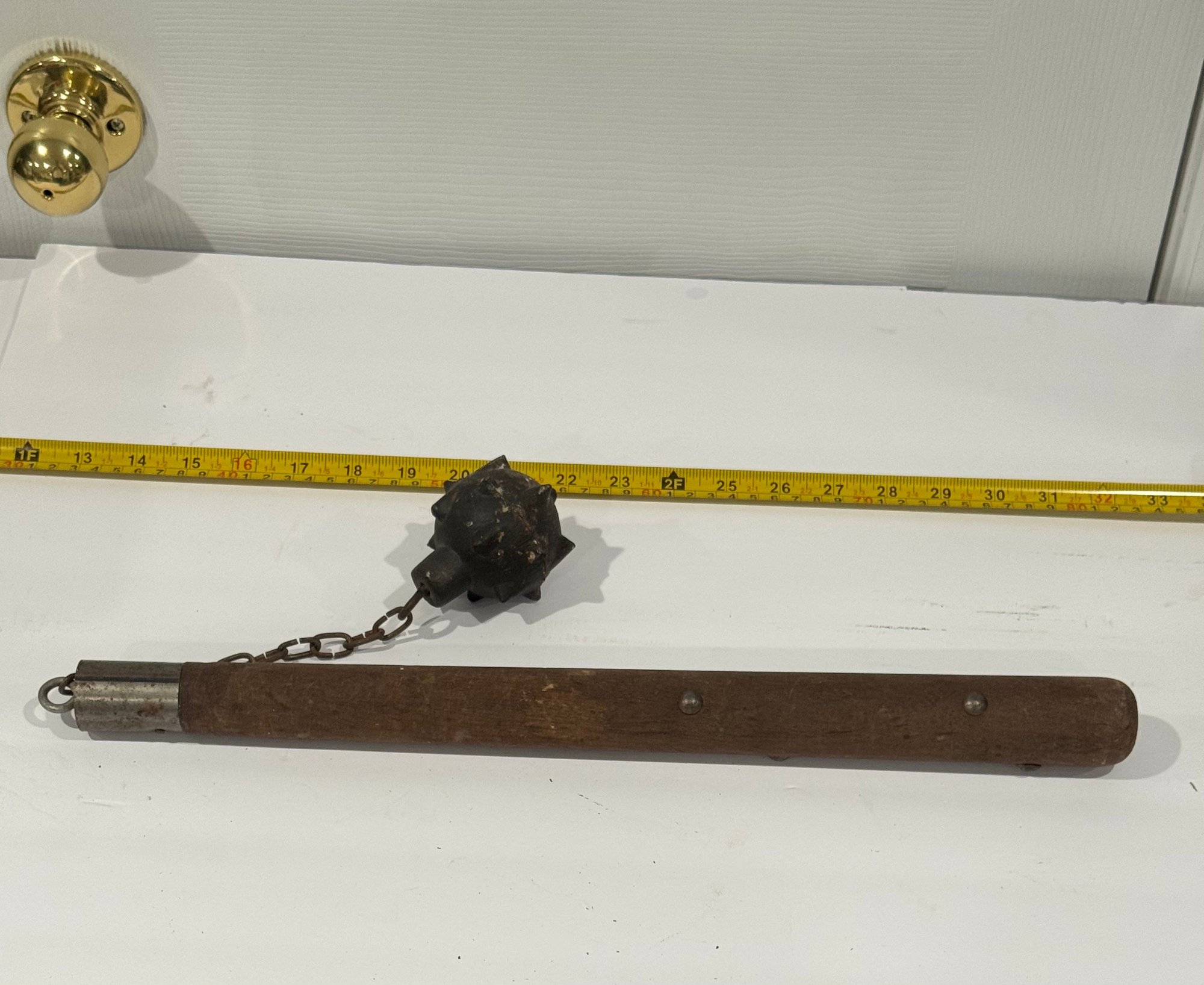 Imperial German World War 1 Trench Fighting Mace Flail. Heavy Cast Iron ...