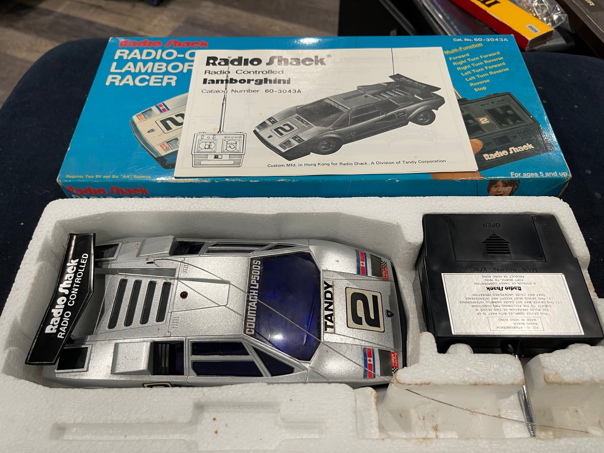 Vintage Radio Shack Remote-controlled Lamborghini Countach LP500S Racer ...