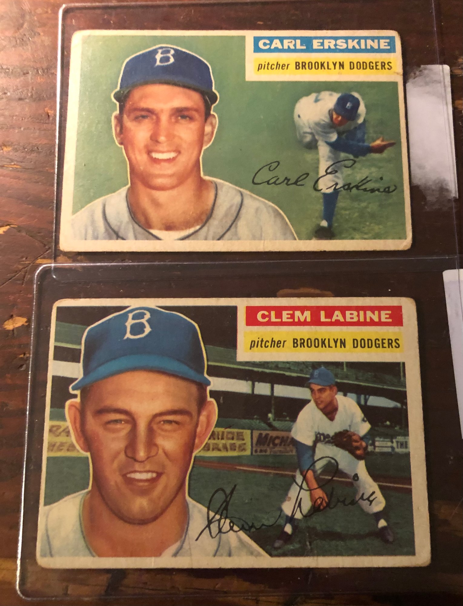1956 Topps 2 Brooklyn Dodgers Baseball Cards #5828 | Auctionninja.com