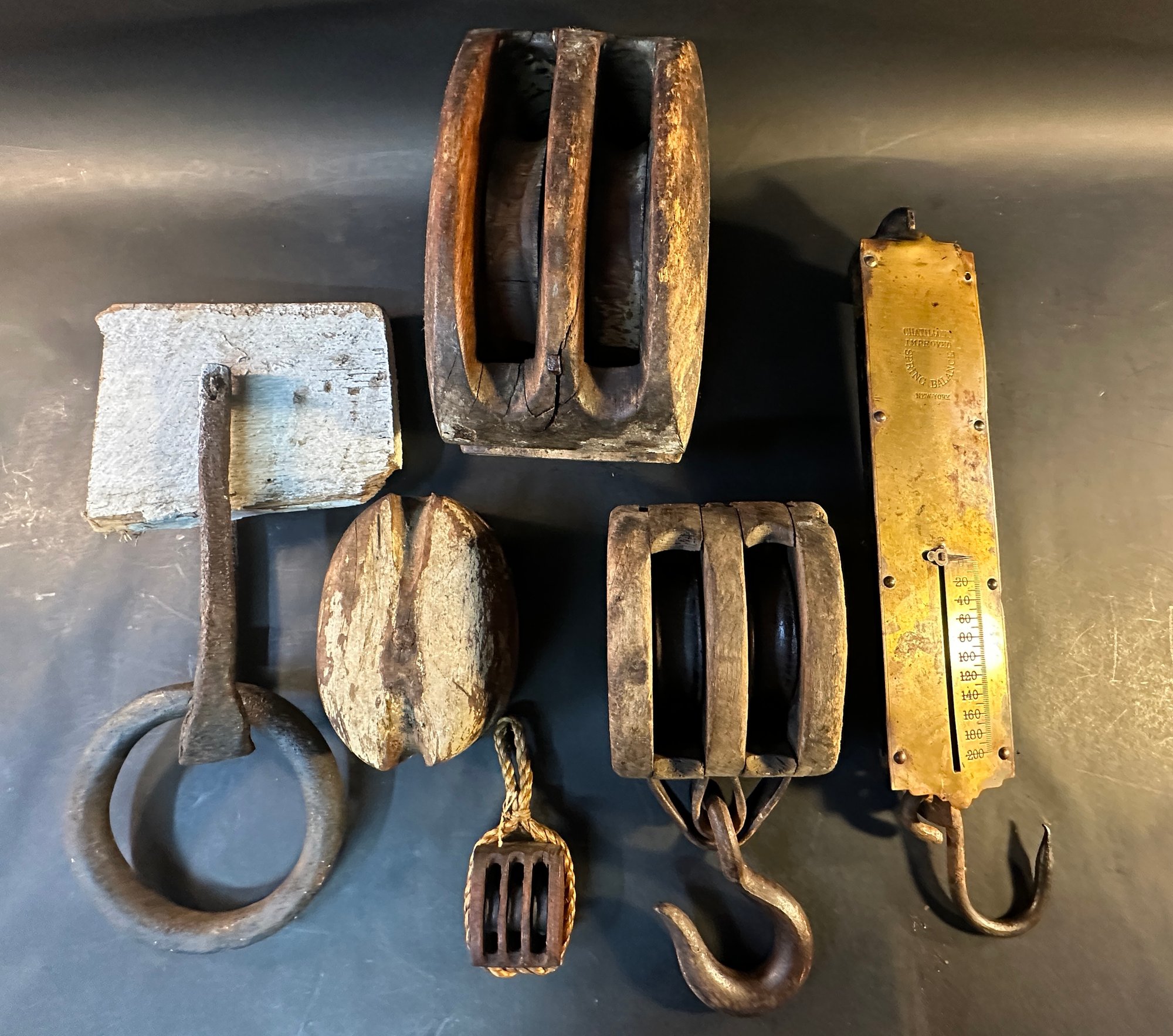 Vintage Block & Tackle W/ Scale Etc #2145 | Auctionninja.com