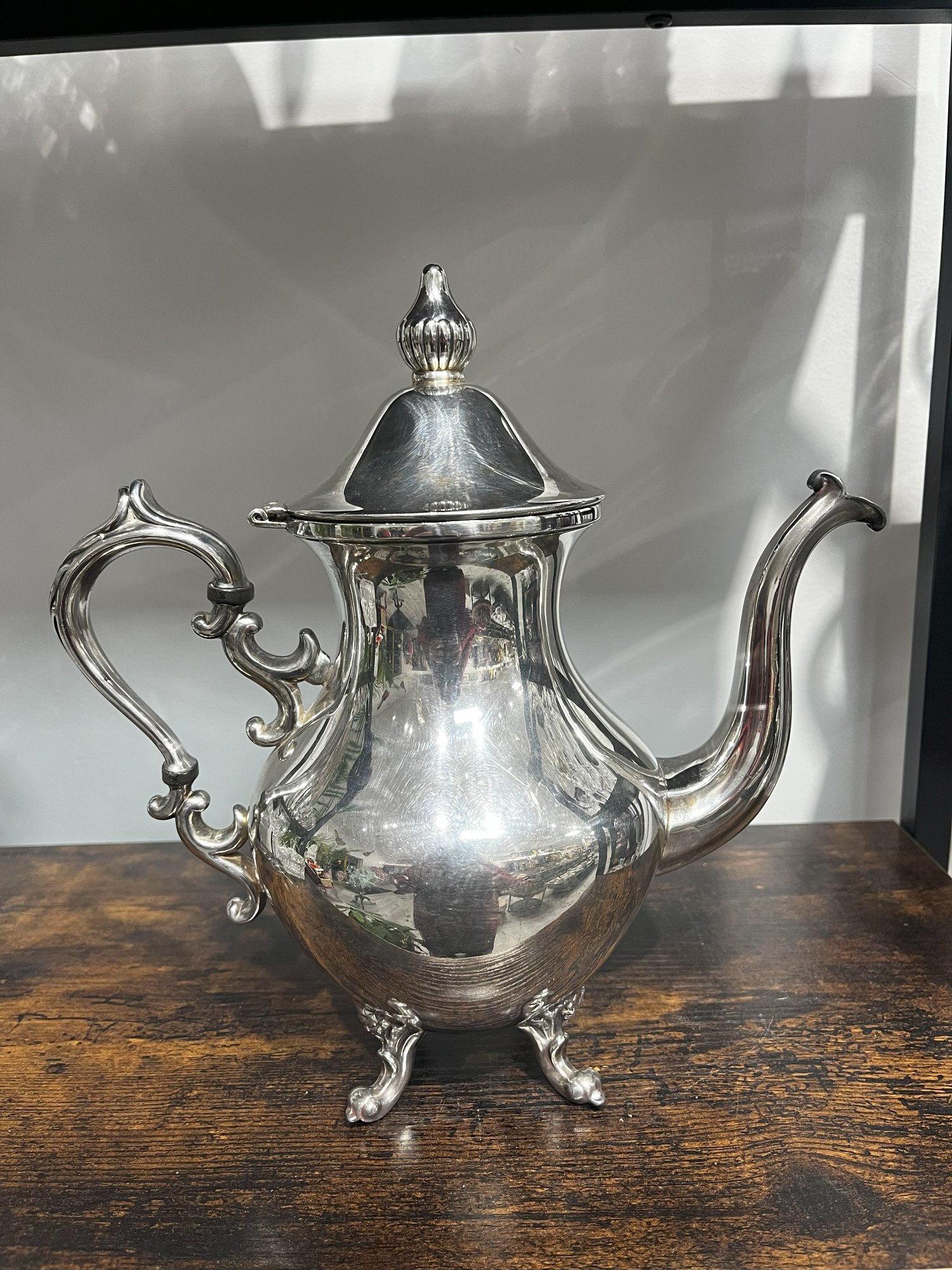 Silver On Copper Teapot #3777 | Auctionninja.com