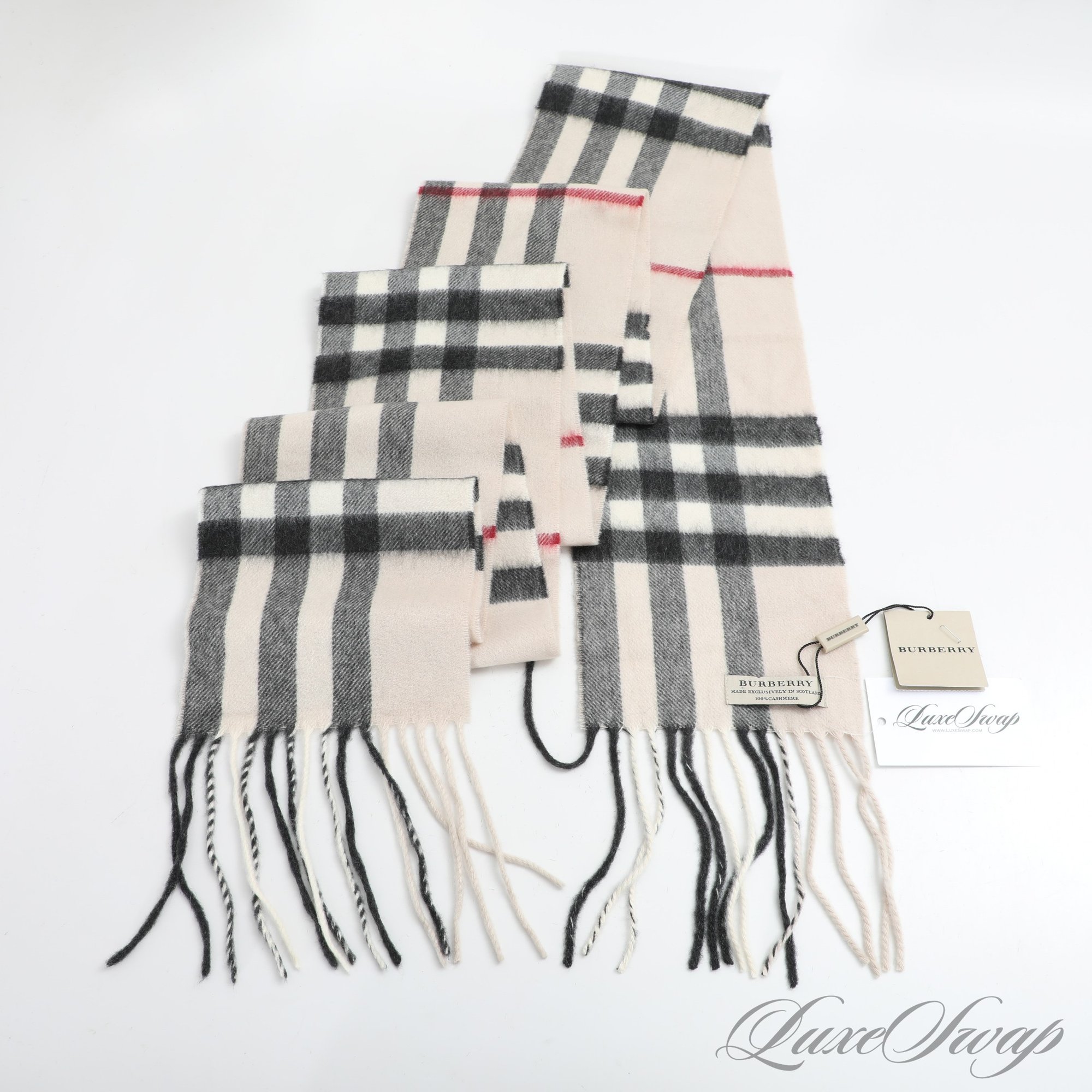 INSANE BRAND NEW WITH TAGS AND TREMENDOUS 90" PLUS (!!) BURBERRY MADE ...