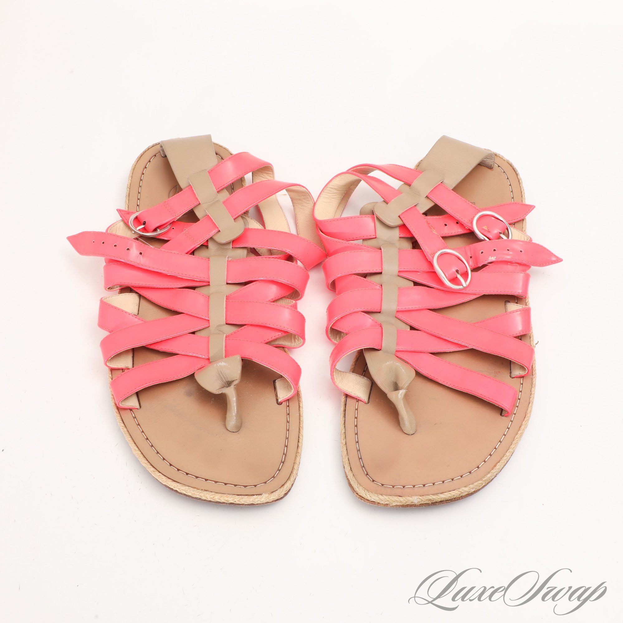 #24 OUT OF THIS WORLD CHRISTIAN LOUBOUTIN PARIS NEON DAY-GLO LEATHER ...