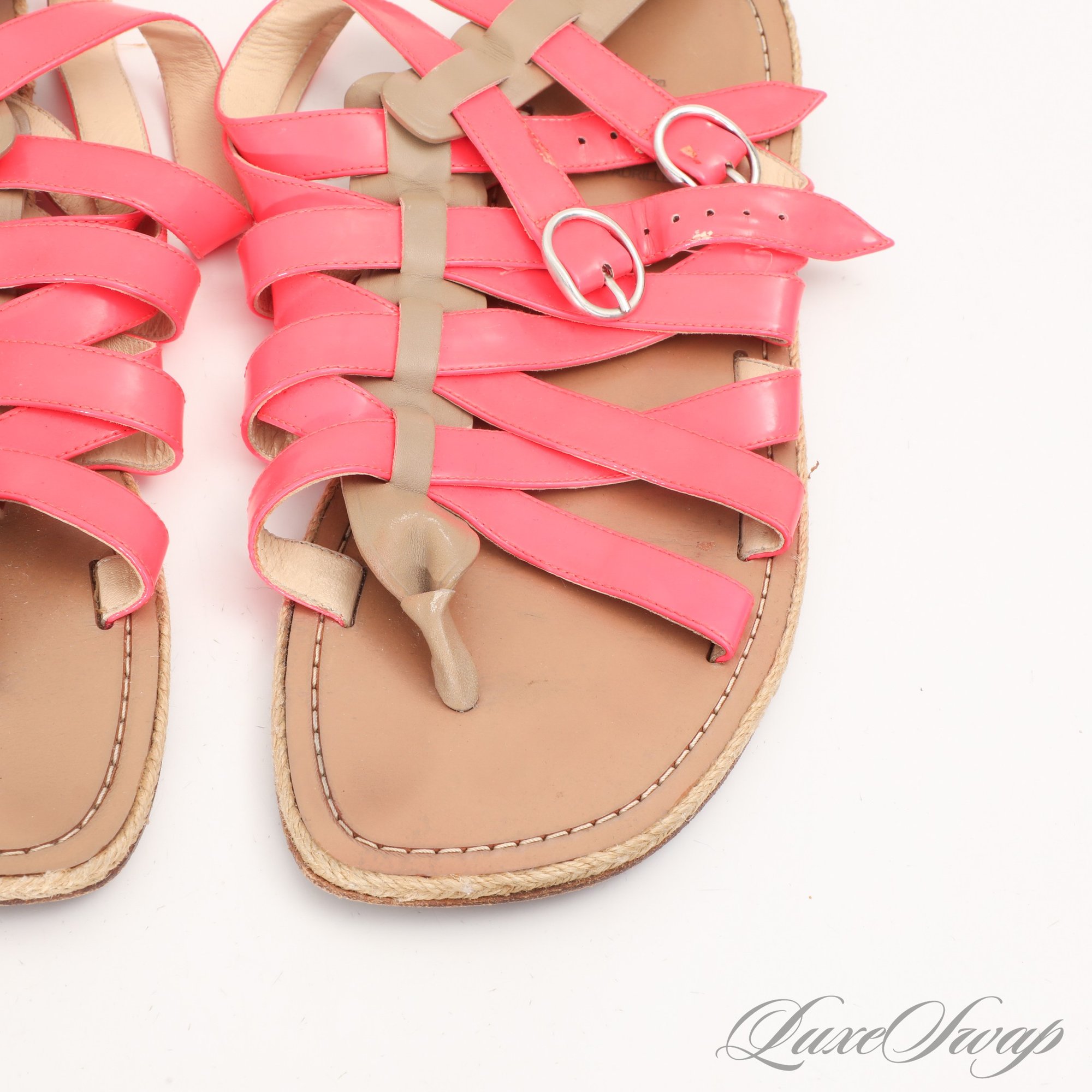 #24 OUT OF THIS WORLD CHRISTIAN LOUBOUTIN PARIS NEON DAY-GLO LEATHER ...