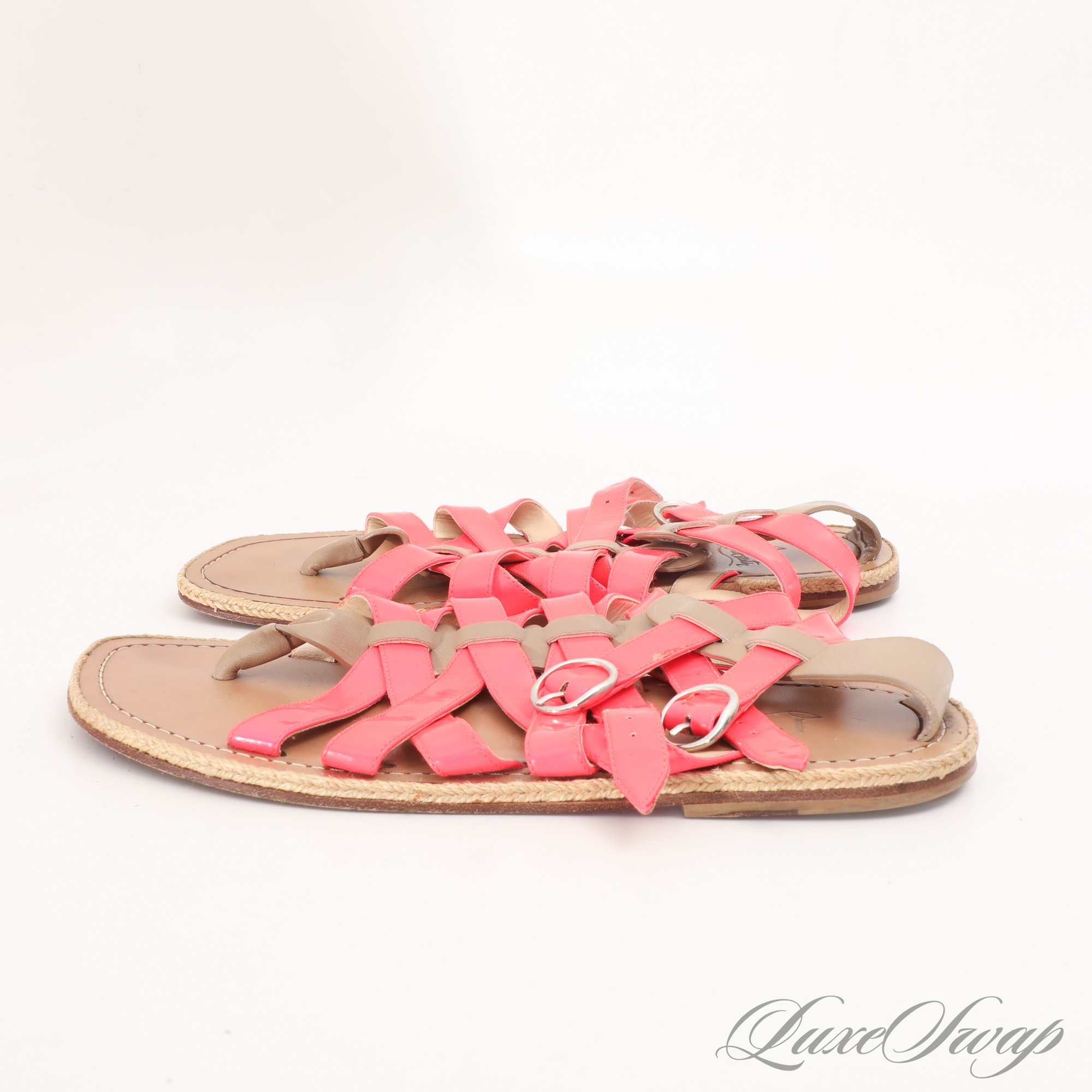 #24 OUT OF THIS WORLD CHRISTIAN LOUBOUTIN PARIS NEON DAY-GLO LEATHER ...