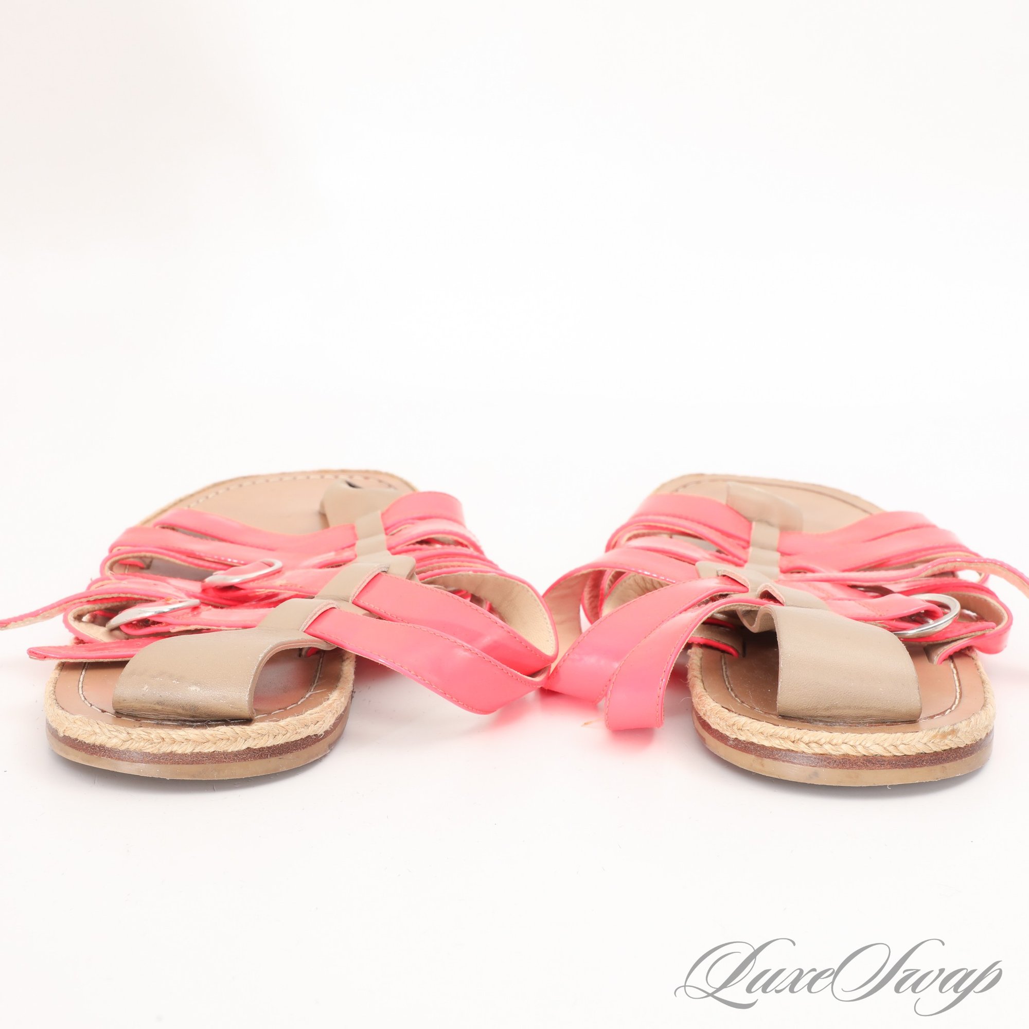 #24 OUT OF THIS WORLD CHRISTIAN LOUBOUTIN PARIS NEON DAY-GLO LEATHER ...