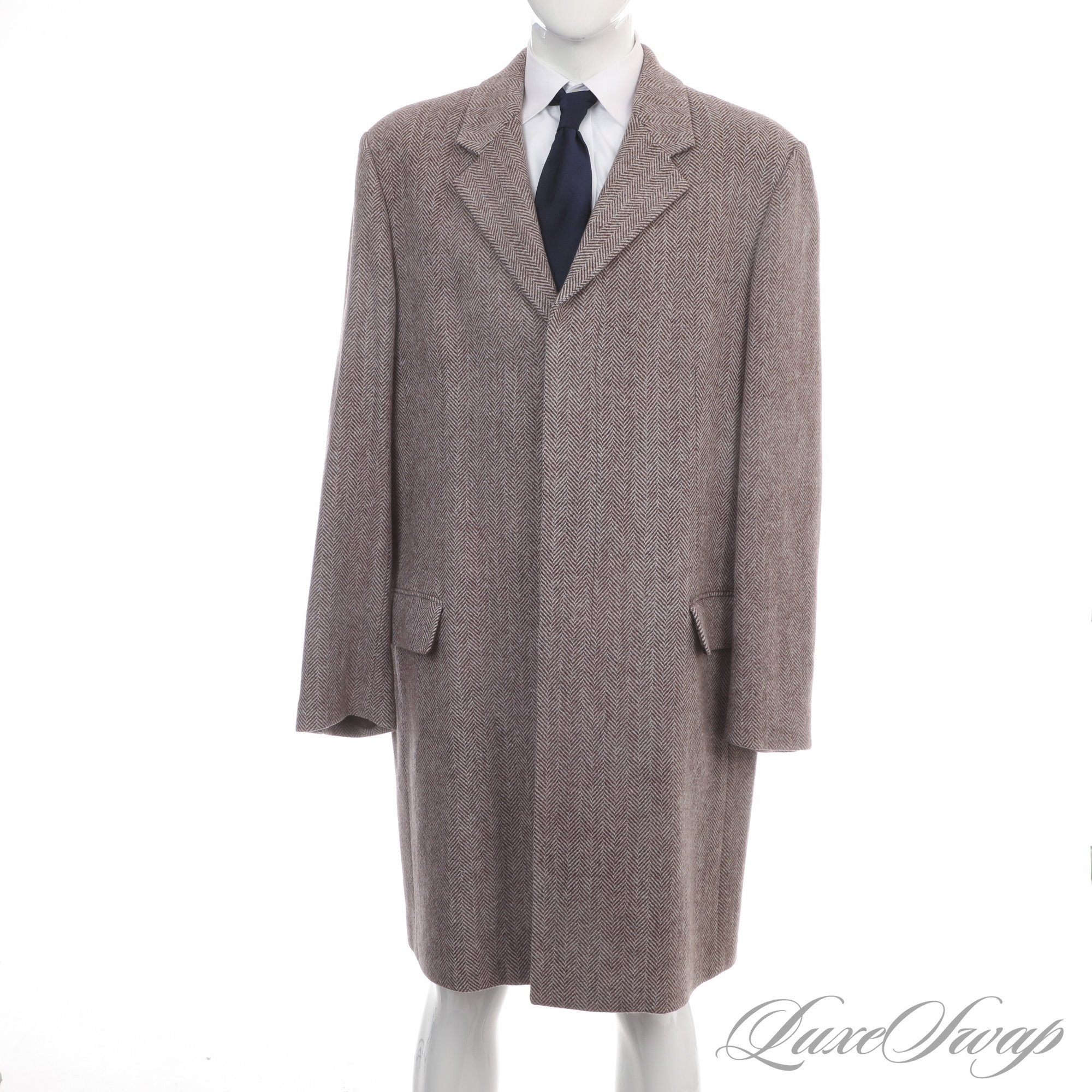 MODERN AND DISTINGUISHED MENS MICHAEL KORS BROWN HERRINGBONE BEEFY ...