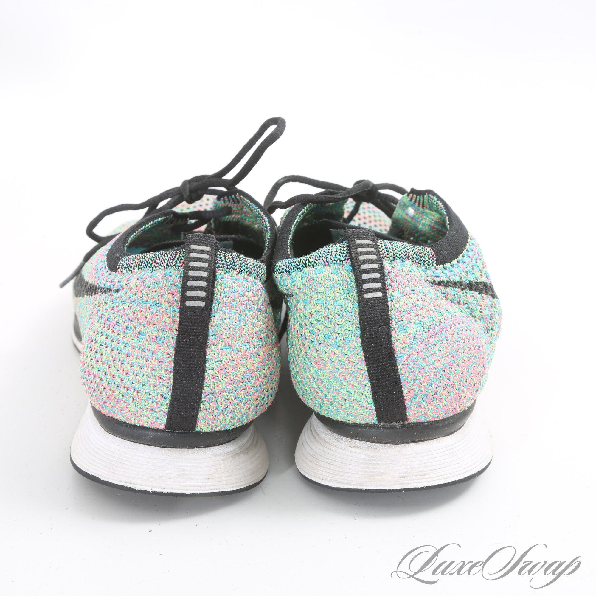 #2 MENS FANTASTIC CONDITION NIKE ULTRALIGHT RAINBOW FLYKNIT MESH KNIT ...