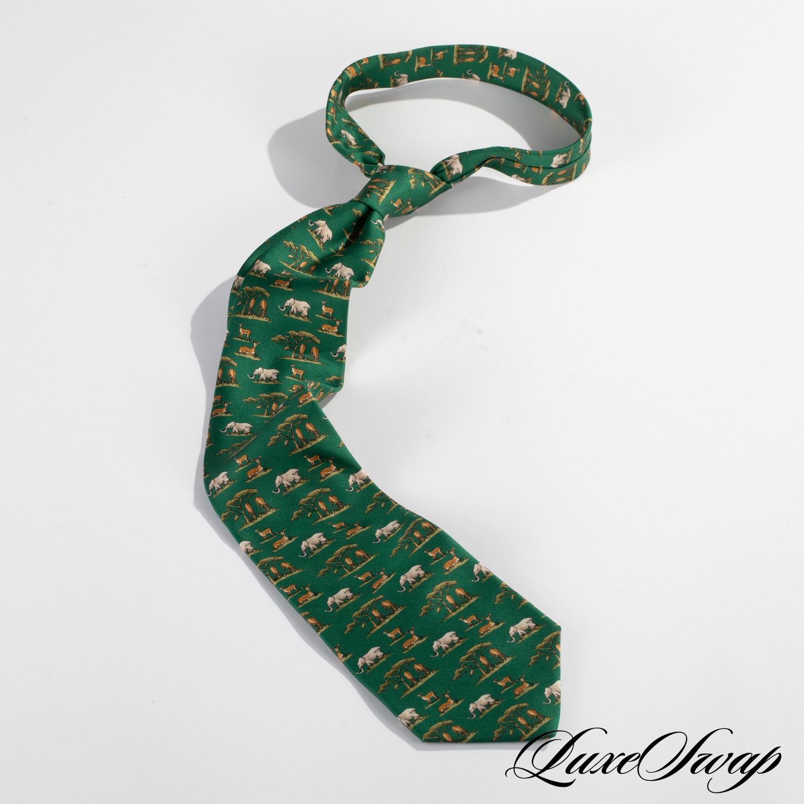 SALVATORE FERRAGAMO MADE IN ITALY FOR ANDERSON EDITION GREEN WHIMSICAL ...