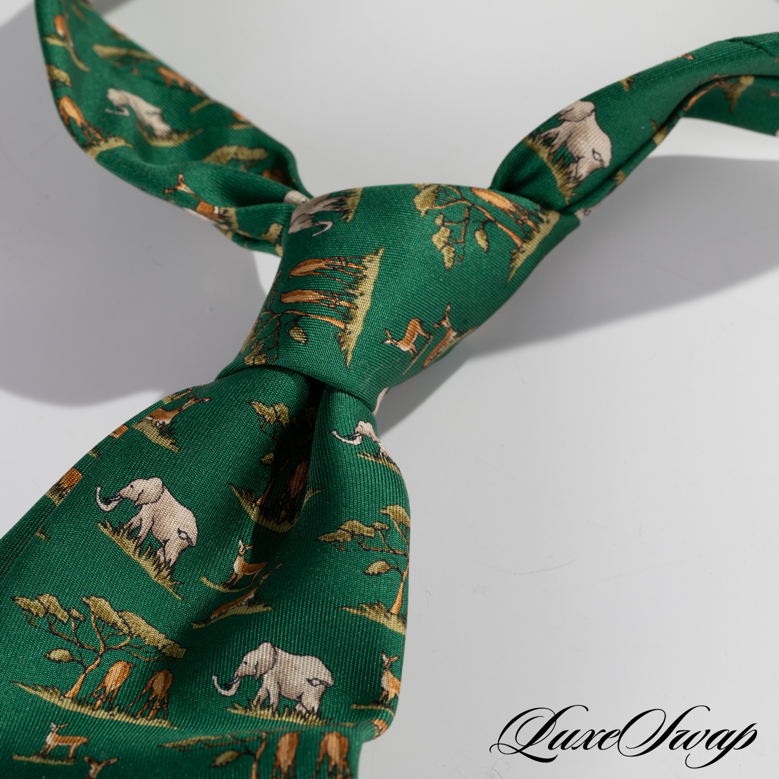 SALVATORE FERRAGAMO MADE IN ITALY FOR ANDERSON EDITION GREEN WHIMSICAL ...