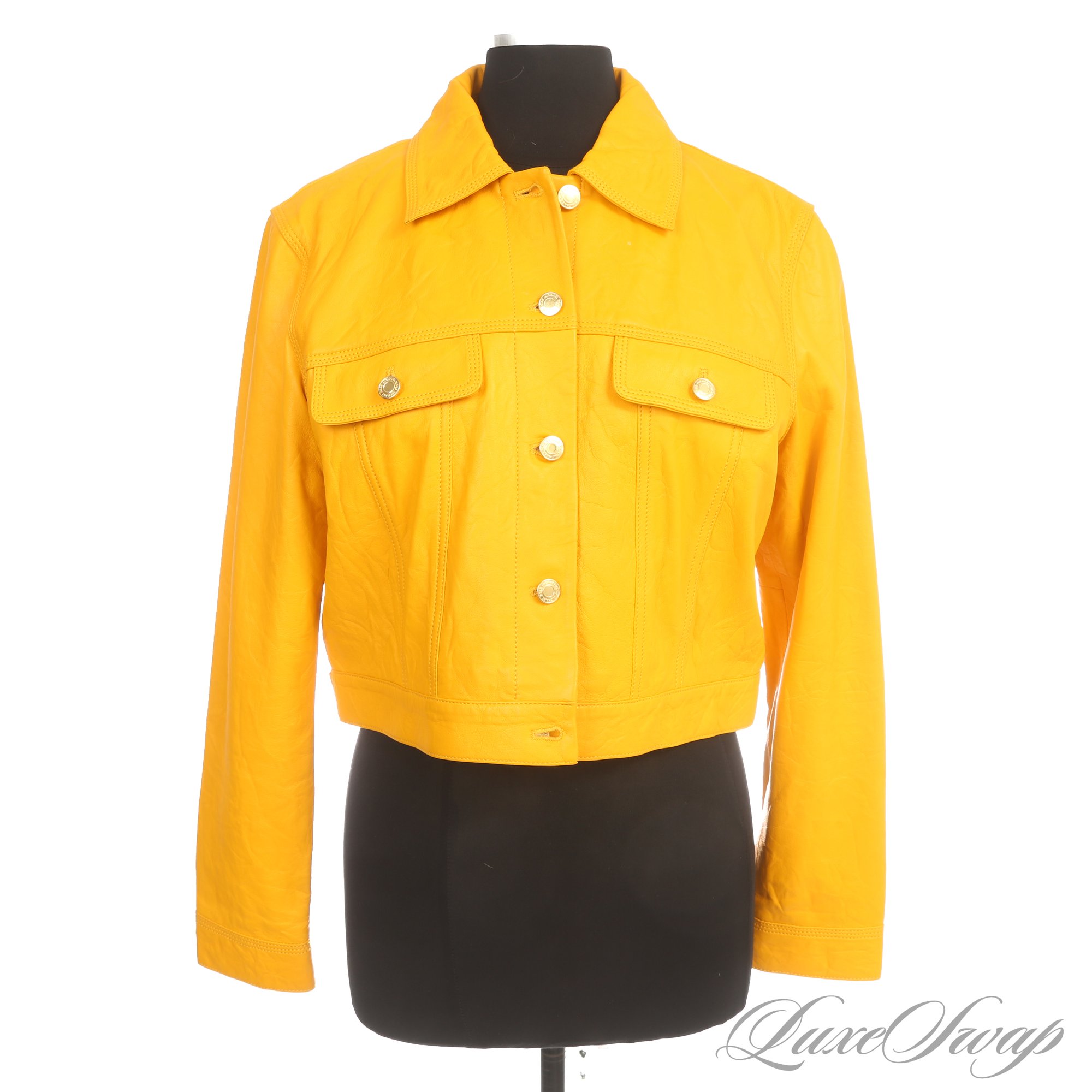 BEYOND NICE BRAND NEW WITHOUT TAGS MICHAEL KORS SUNFLOWER GOLD NAPPA ...