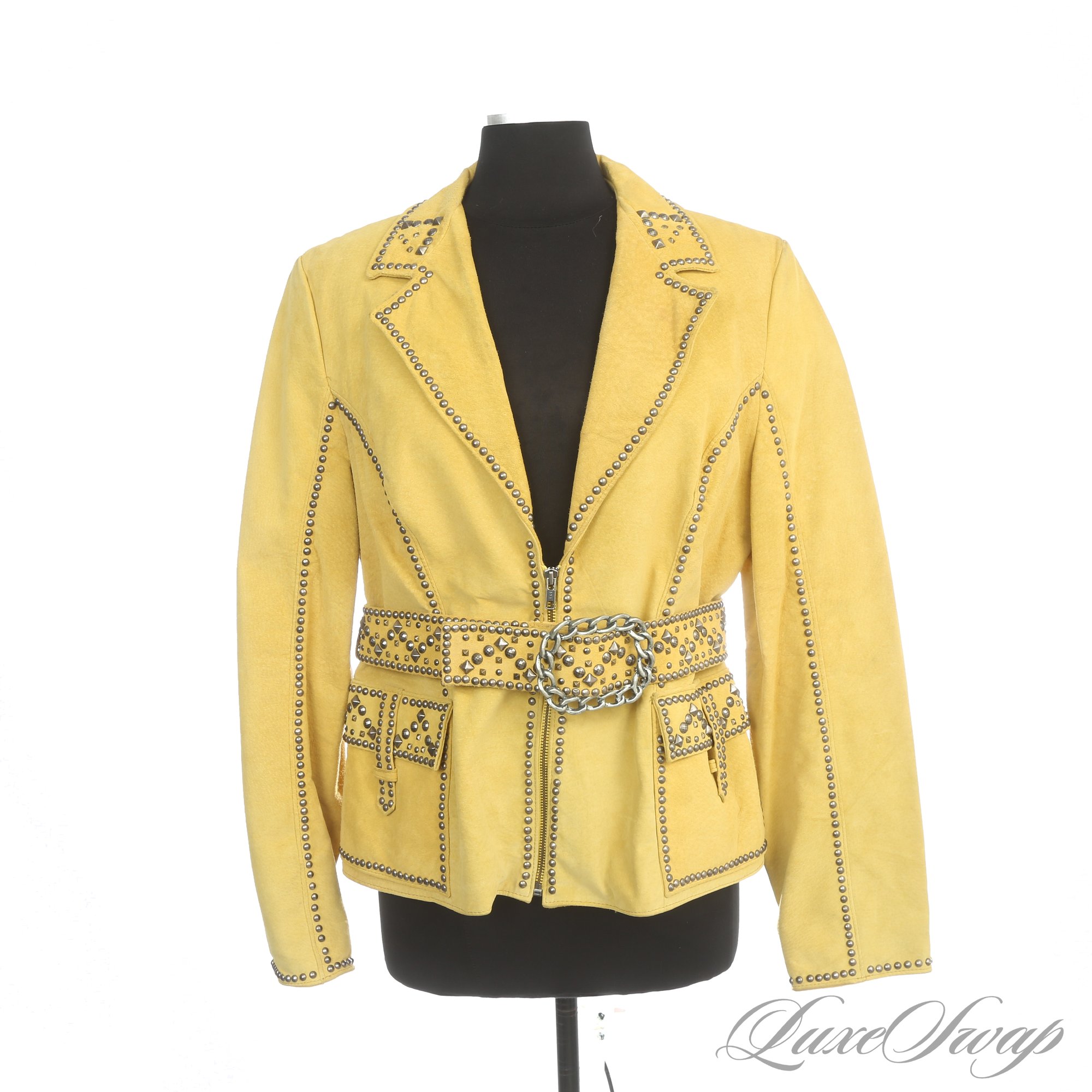 RIDICULOUSLY EXPENSIVE 1X WORN DOUBLE D RANCH TEXAS MUSTARD GOLD SUEDE ...