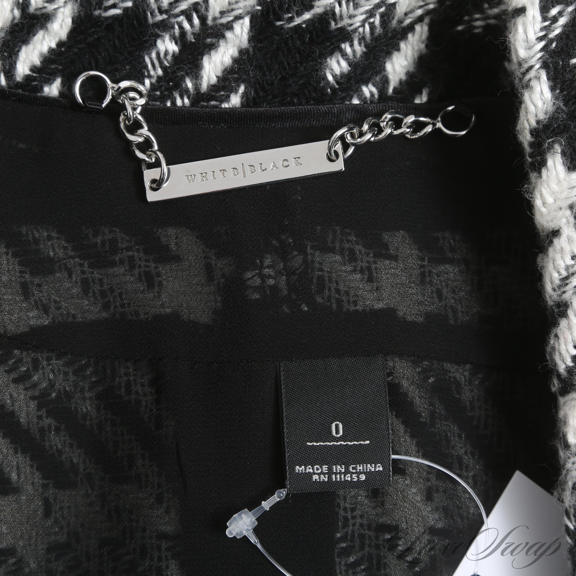 SOOOO NICE! WHITE HOUSE BLACK MARKET BLACK/WHITE EXPLODED HOUNDSTOOTH ...