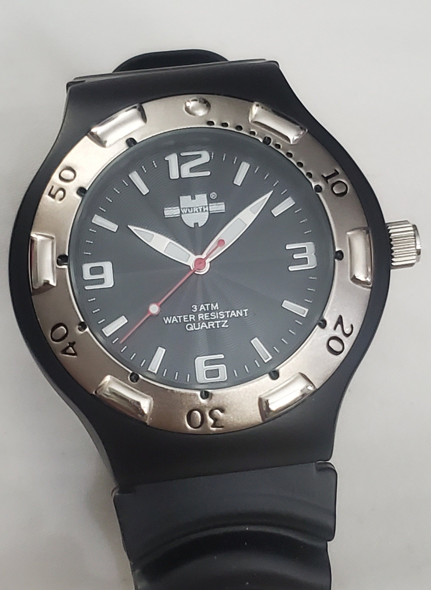 Wrth 3 ATM Water Resistant Quartz Watch Black Sport Design #1711 ...