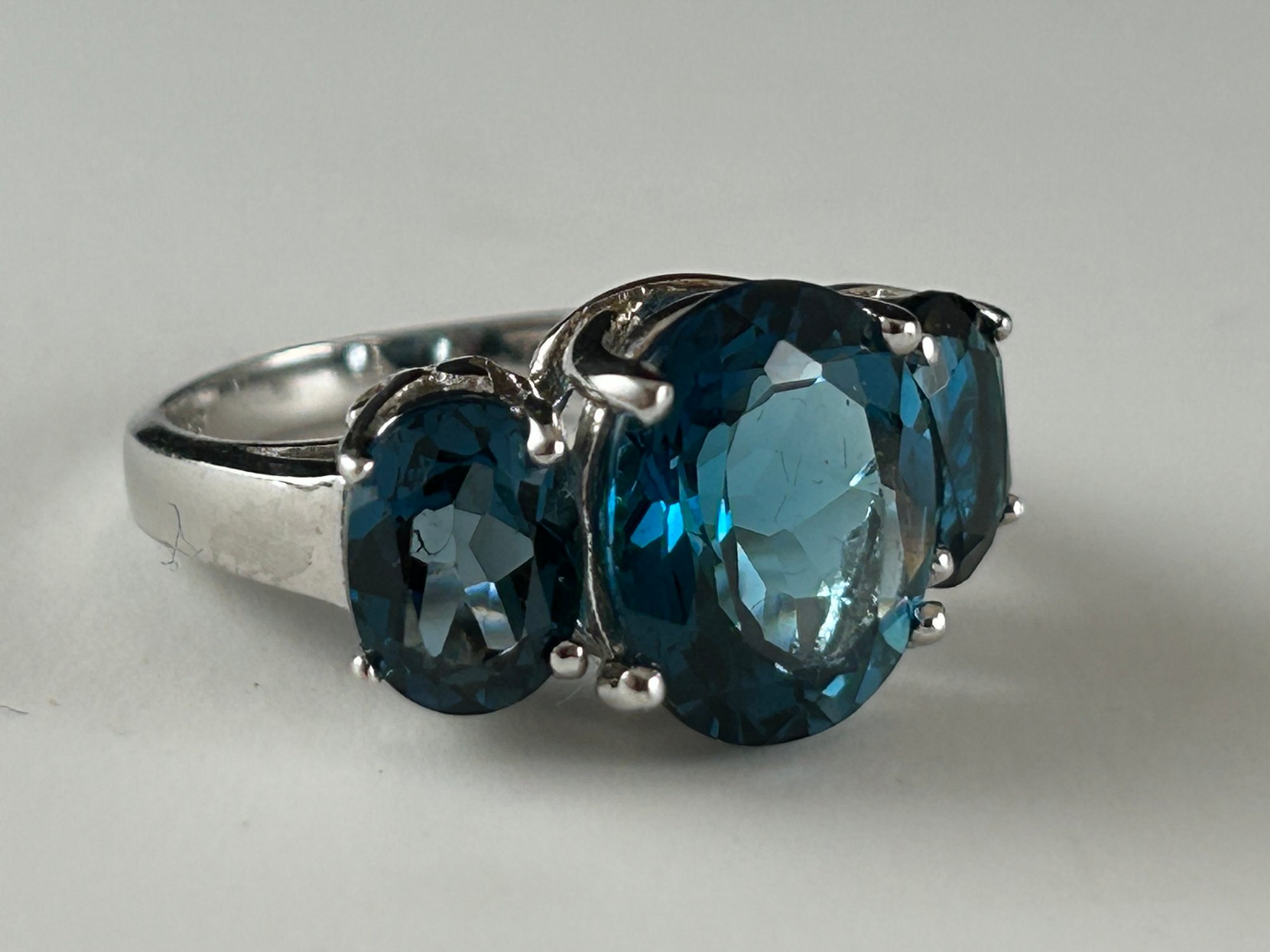 Sterling Silver Ring, Created Alexandrite #6913 | Auctionninja.com