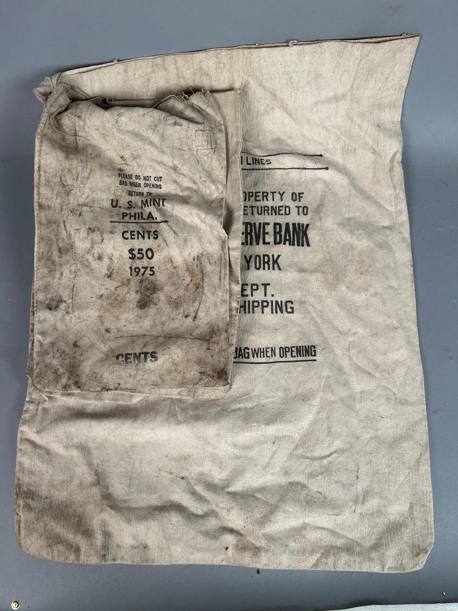 3 Vintage Federal Reserve Bank Bags 1970,71,75 #6621 | Auctionninja.com