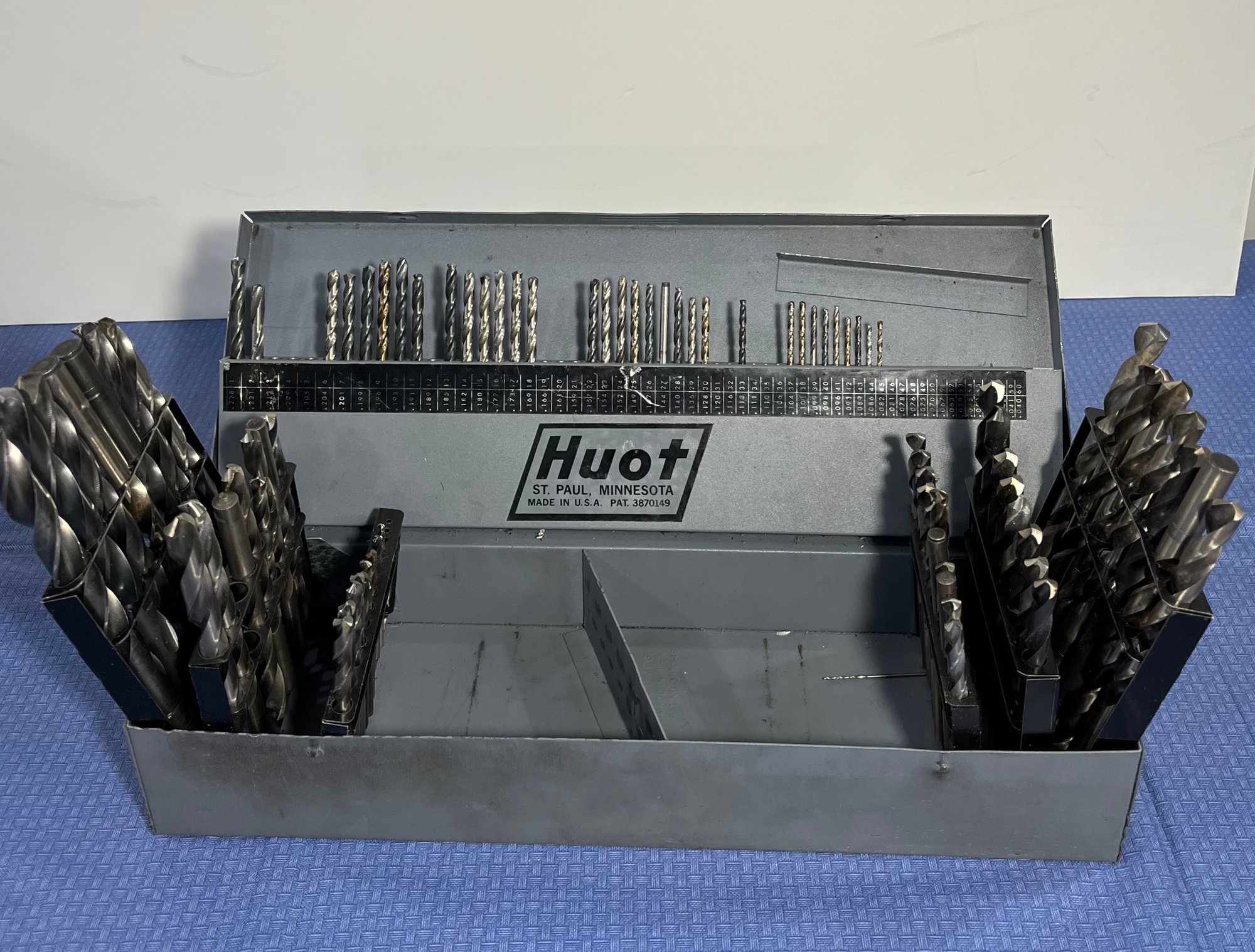 Large Mechanics Drill Bit Case With Bits. Heavy #1462238 | Auctionninja.com