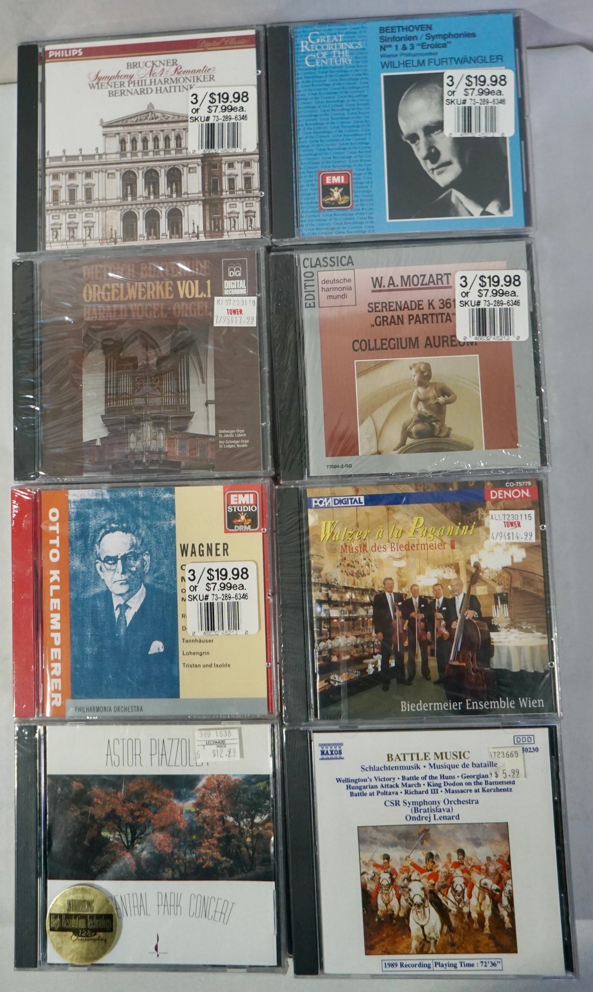 Lot Of 8 Sealed, NOS, CD's- Classical, Jazz, Instrumental, Ethnical ...