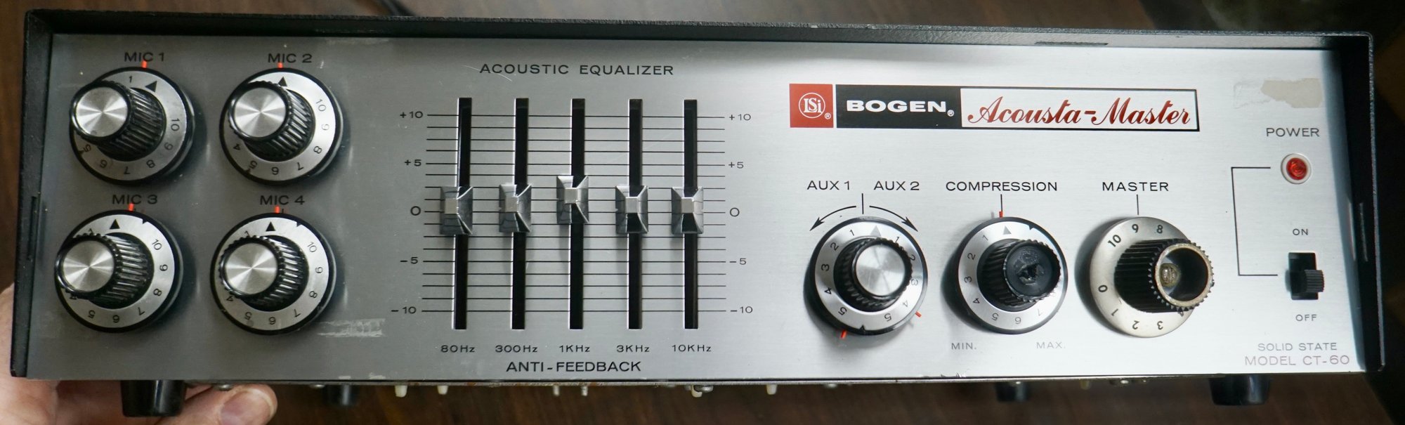 Bogen CT60 CT-60 Acousta Master Acoustic Equalizer 4 Channel Amp ...
