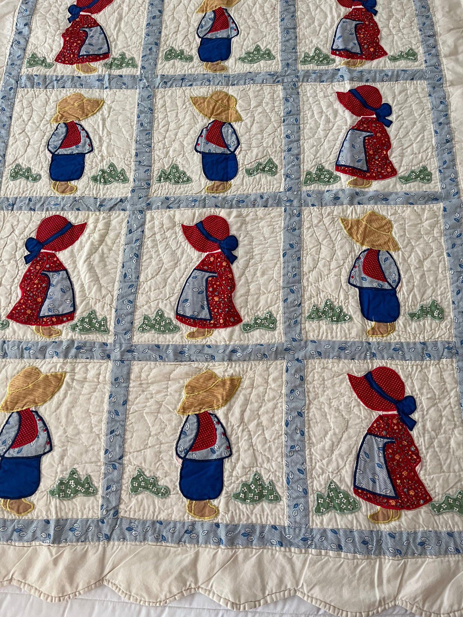 Vintage Hand Stitched Adorable Holly Hobby Quilt - FH12 #1467199 ...