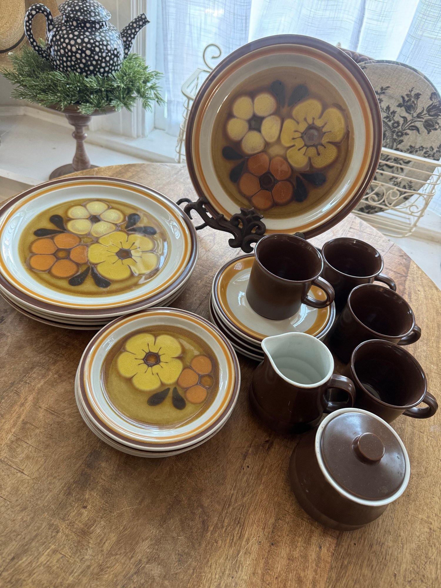 MCM "Chadds Ford Aloha Vintage Stoneware" 21pcs Very BOHO #1465246 ...