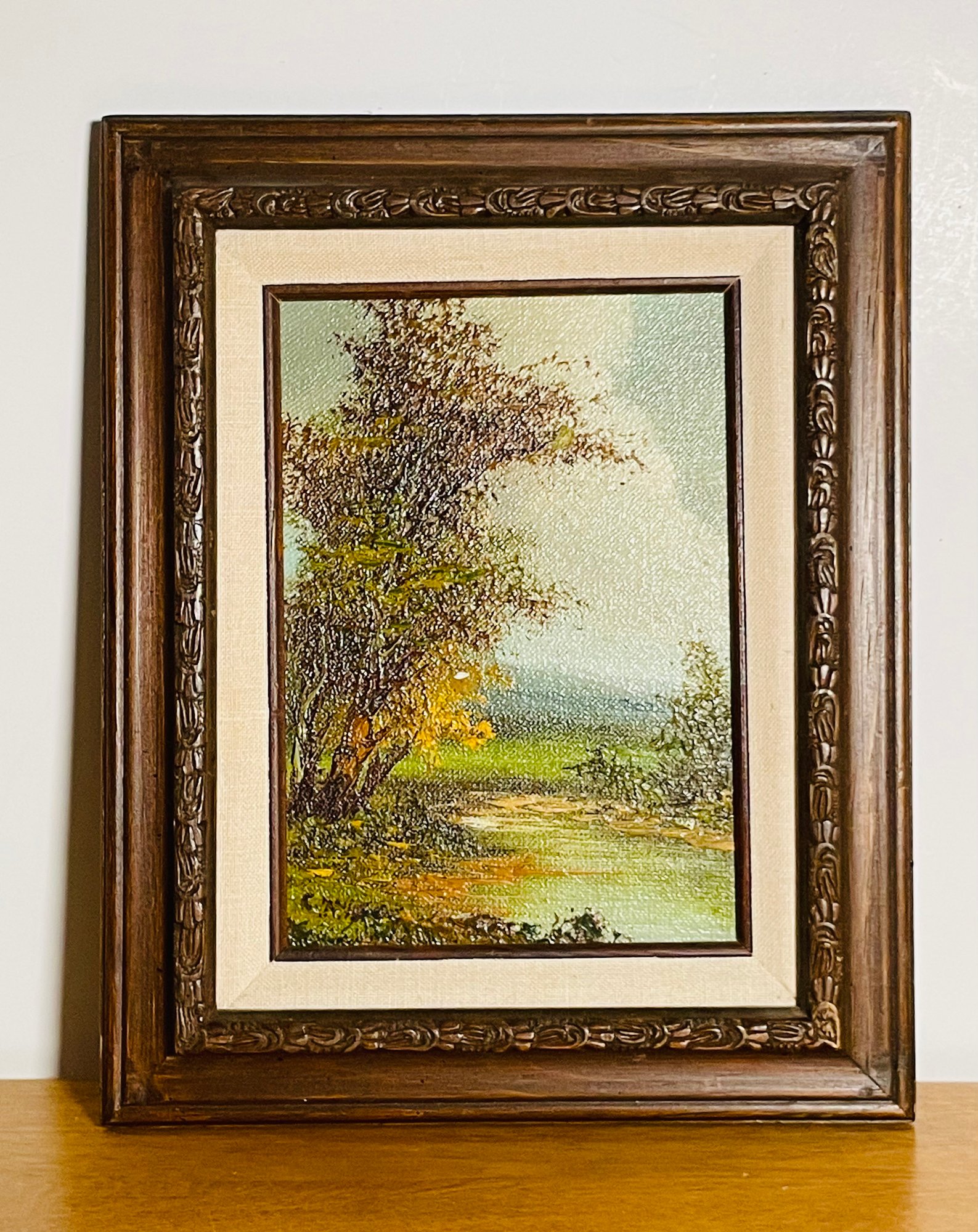 Signed C. Innes Landscape Oil Painting On Board With Minor Flaw ...