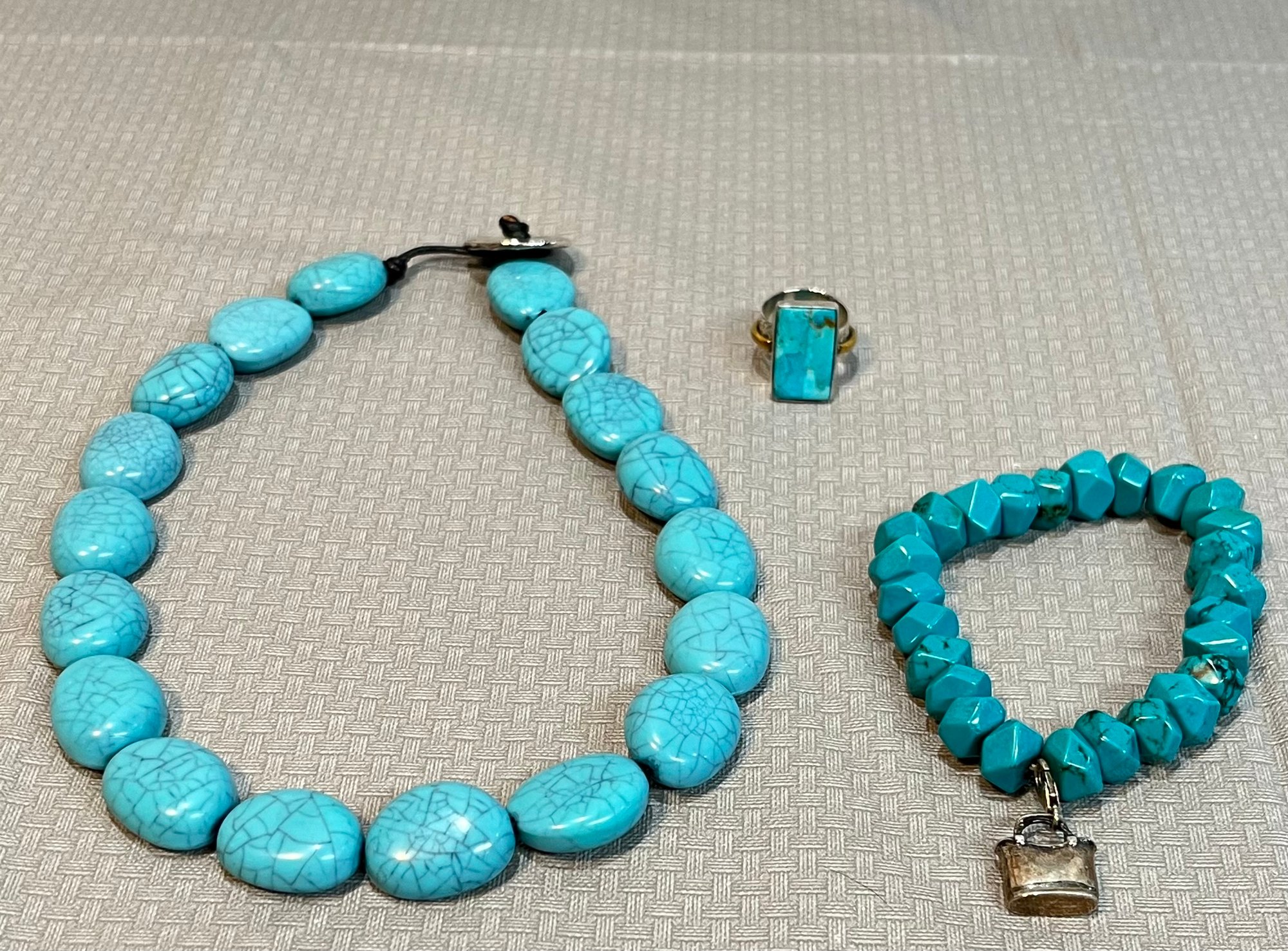 Turquois Colored Jewelry : Chaps Necklace, Coldwater Creek Bracelet And ...